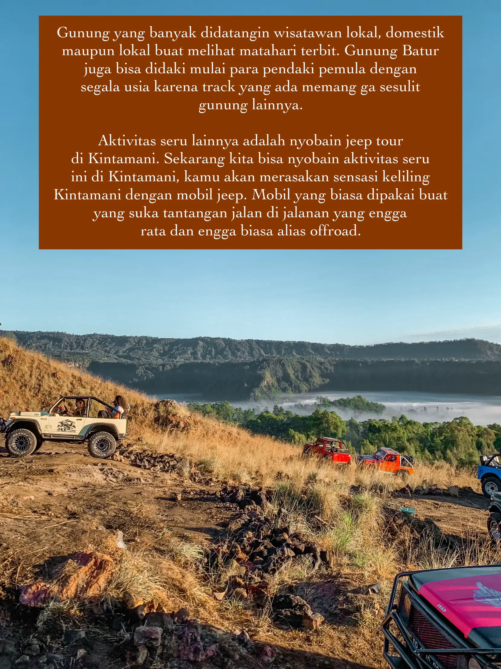 Rekomendasi Jeep Tour di Kintamani 🚖 | Galeri diposting oleh ...