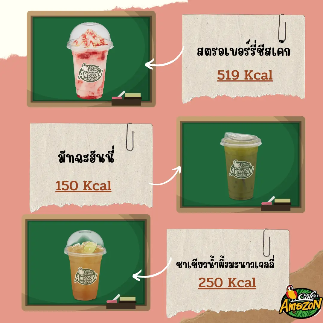 เมนูอเมซอนนี้ กี่แคลกันนะ🧐🧐 | แกลเลอรีที่โพสต์โดย Sakuntala | Lemon8
