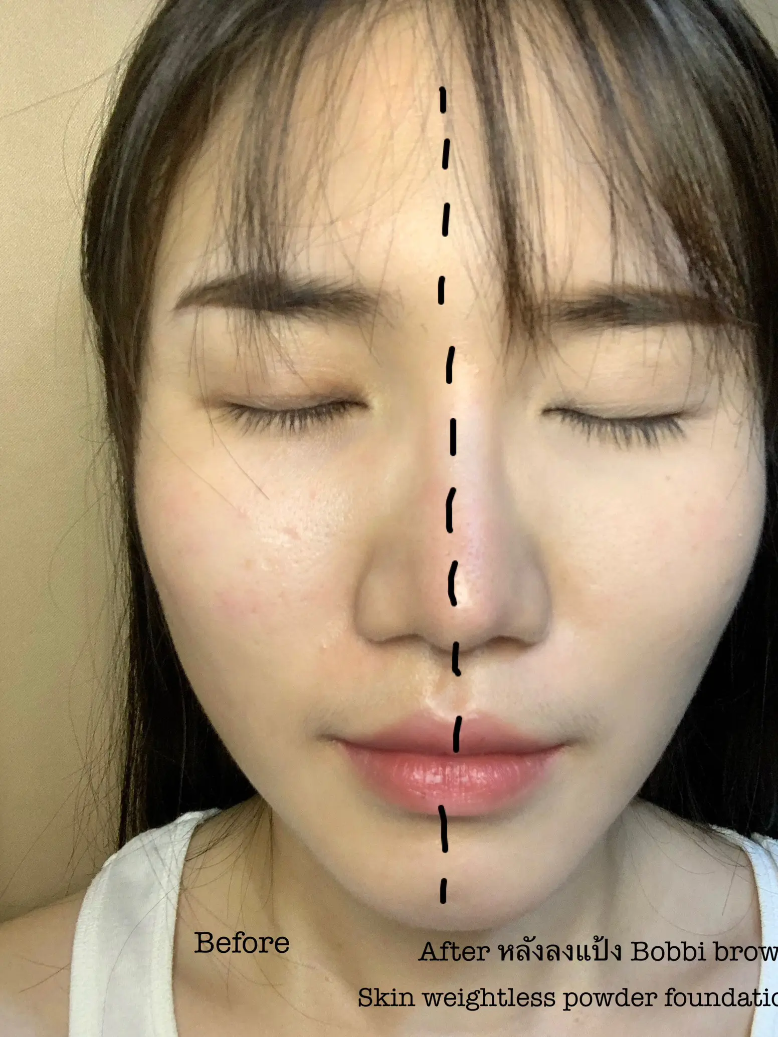 แป้งผสมรองพื้น กลืนไปกับผิว ไม่แตกแห้ง | แกลเลอรีที่โพสต์โดย Ploycobra | Lemon8