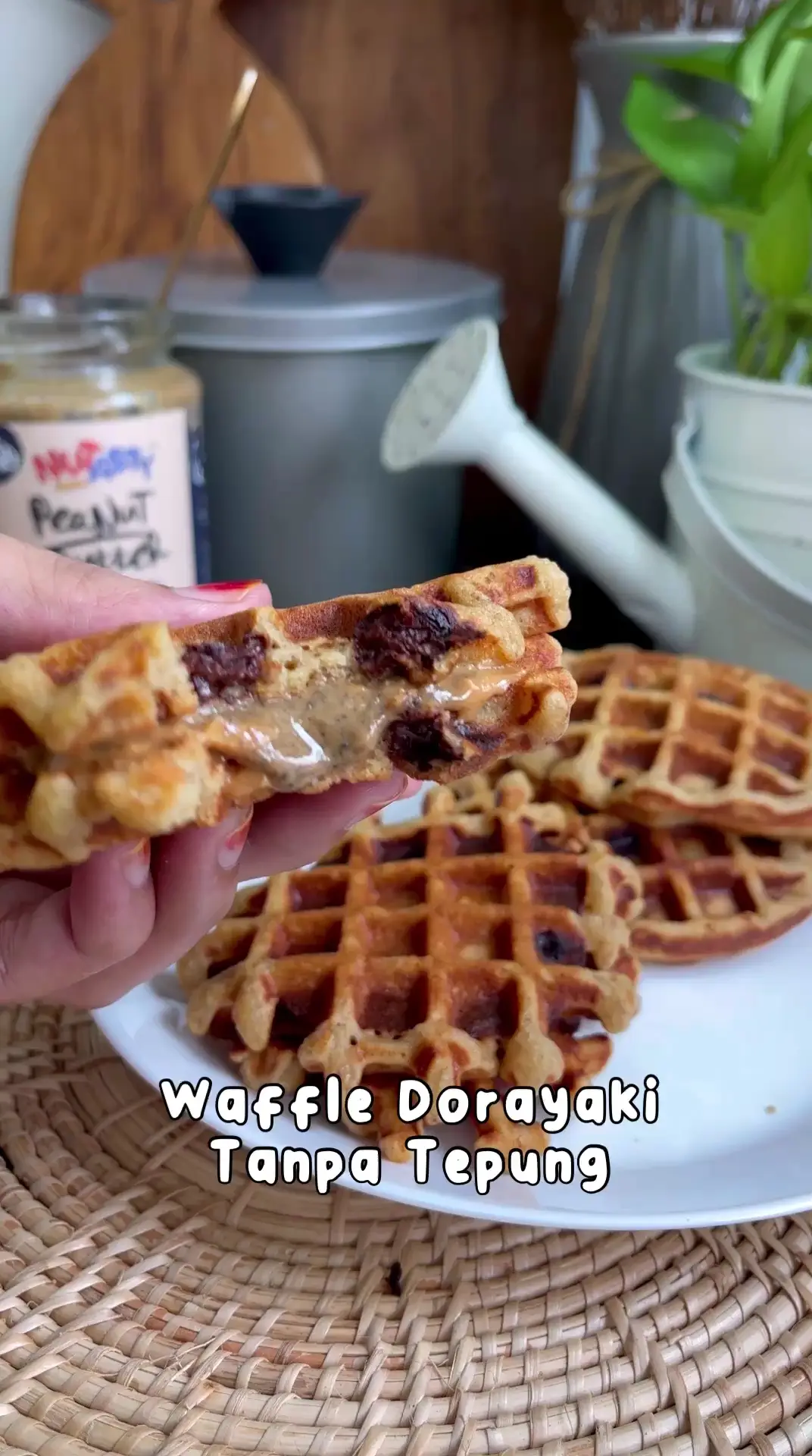 Waffle Flourless | Video diterbitkan oleh Fathin Azhar | Lemon8
