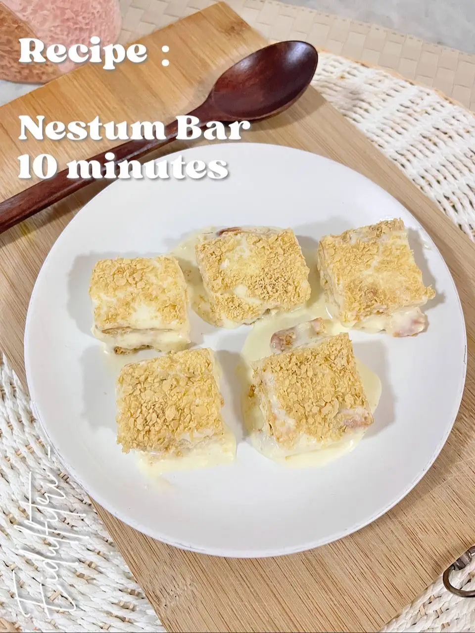 Instant Ready Dessert : Nestum Bar ! 😋 | Video diterbitkan oleh ameera ...