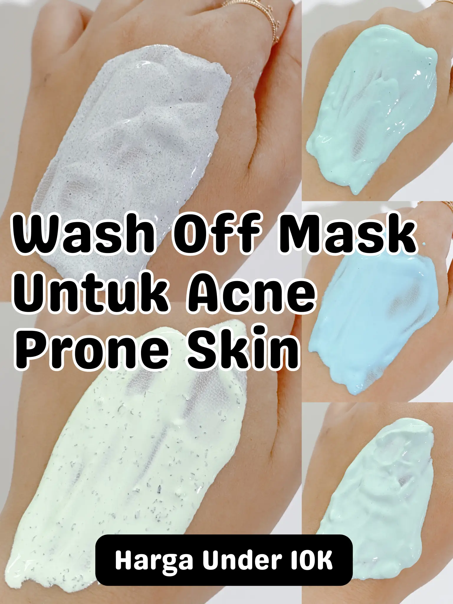 Wash Off Mask Under 10K Untuk Acne Skin😍 | Galeri diposting oleh ...