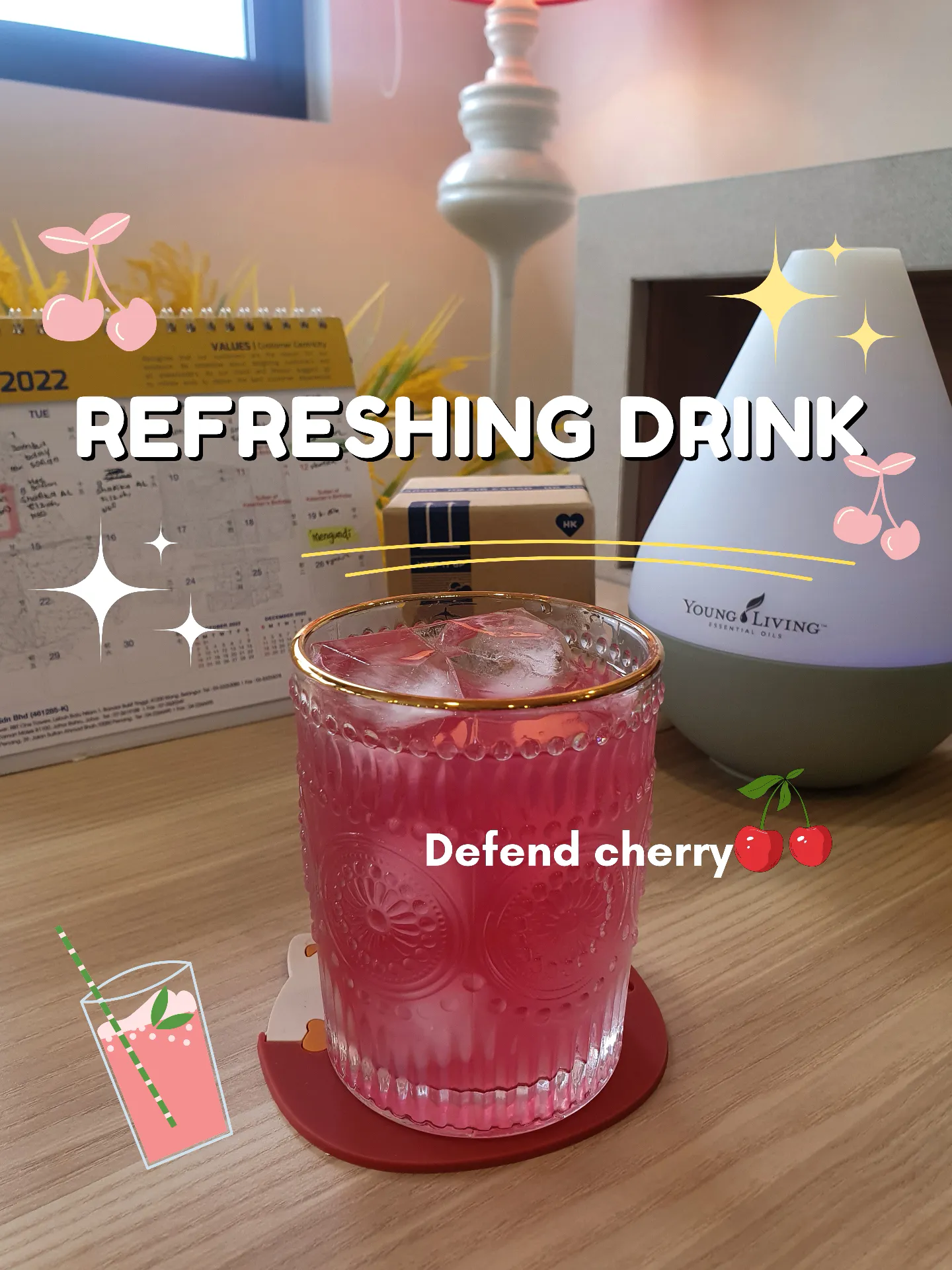 🍒 Cherry Refreshing Drink 🍒 | แกลเลอรีที่โพสต์โดย khadijaa. | Lemon8