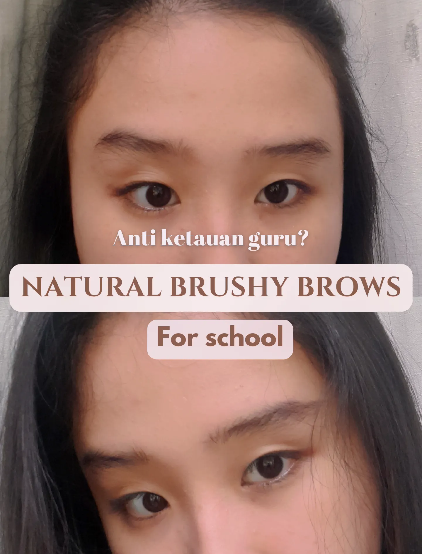 TIPS & TRICK BRUSHY BROWS FOR SCHOOL💫 | Galeri diposting oleh Calelune | Lemon8