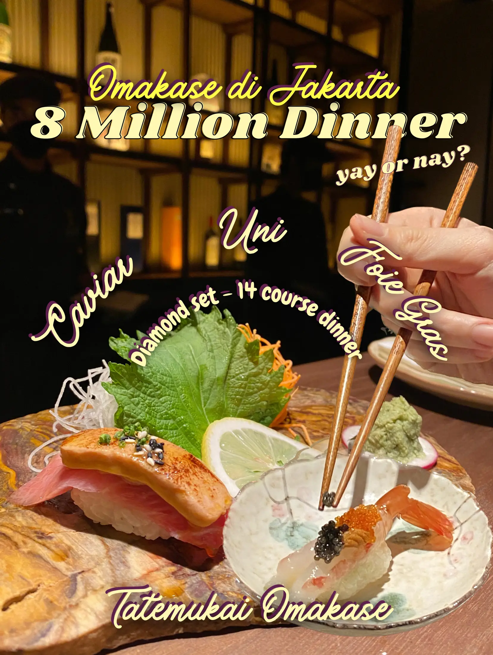 📍 TATEMUKAI OMAKASE | DINNER SAMPE 8 JUTA? | Galeri diposting oleh ...