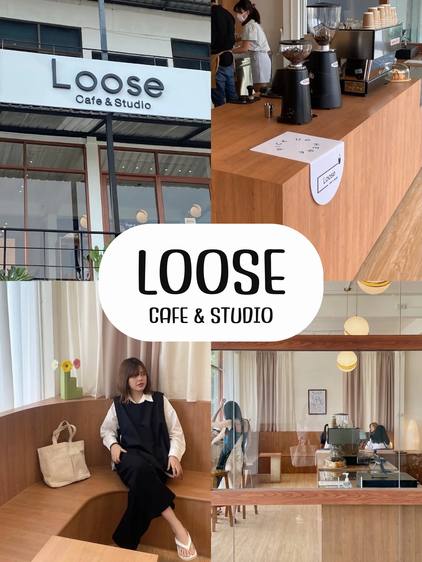 LOOSE CAFE & STUDIO | ปักคาเฟ่ minimal ย่านนวมินทร์ 💭🤍 | แกลเลอรีที่โพสต์โดย Kaimoox 🍮 | Lemon8