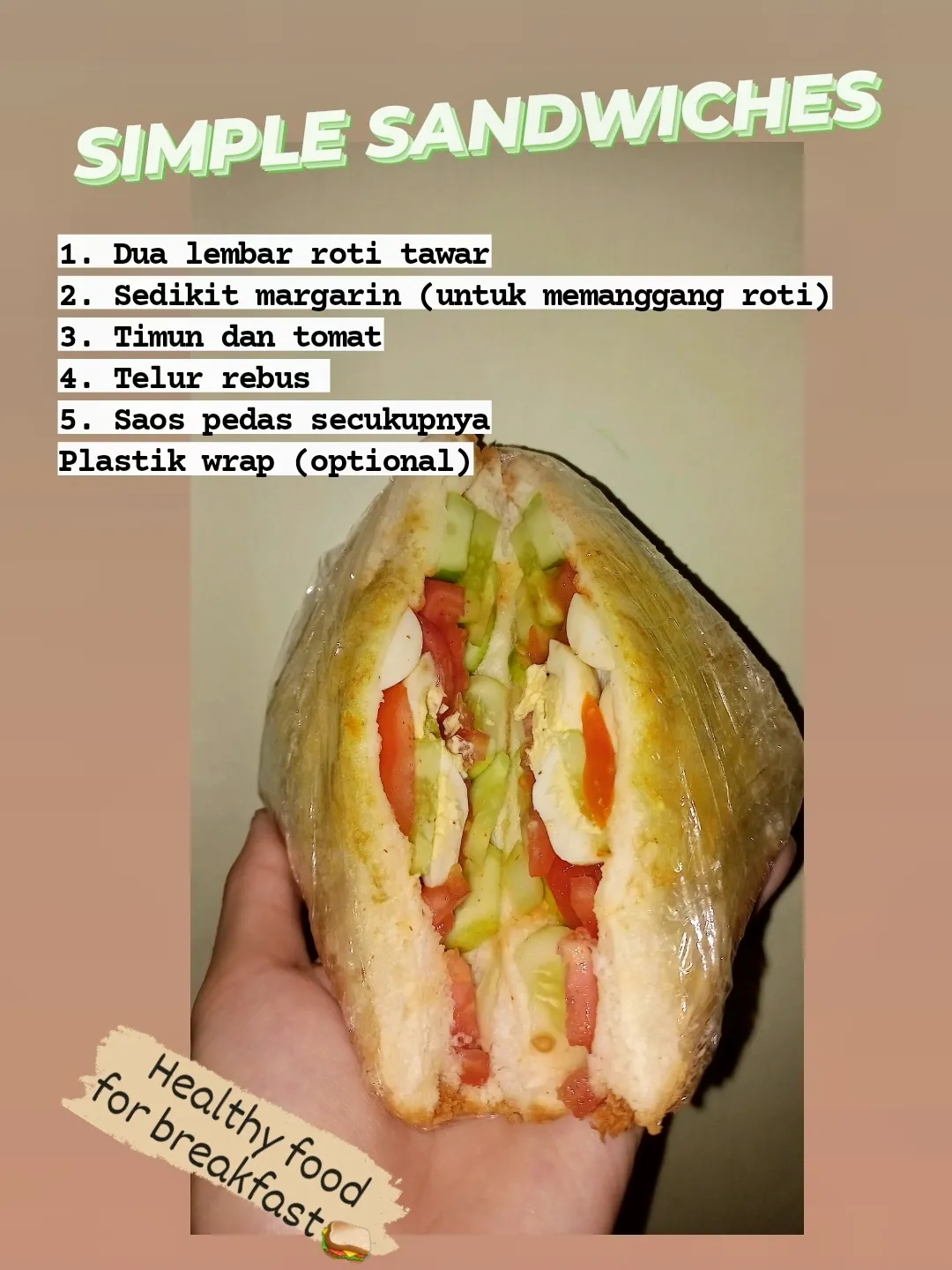 SIMPLE BREAKFAST IDEA | Galeri diposting oleh Alfina Dita | Lemon8