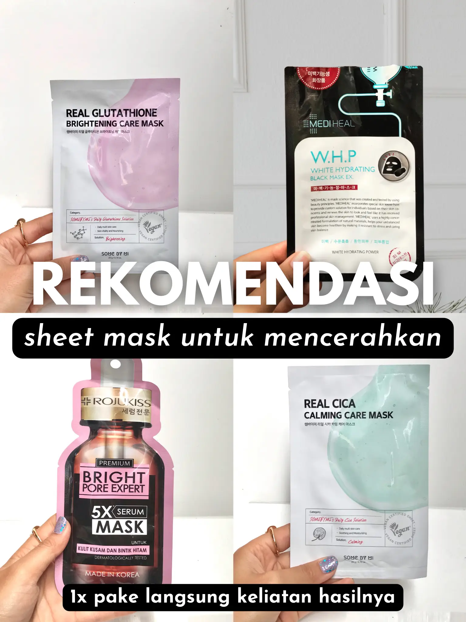 SHEET MASK UNTUK MENCERAHKAN | Galeri diposting oleh Fanny kim | Lemon8