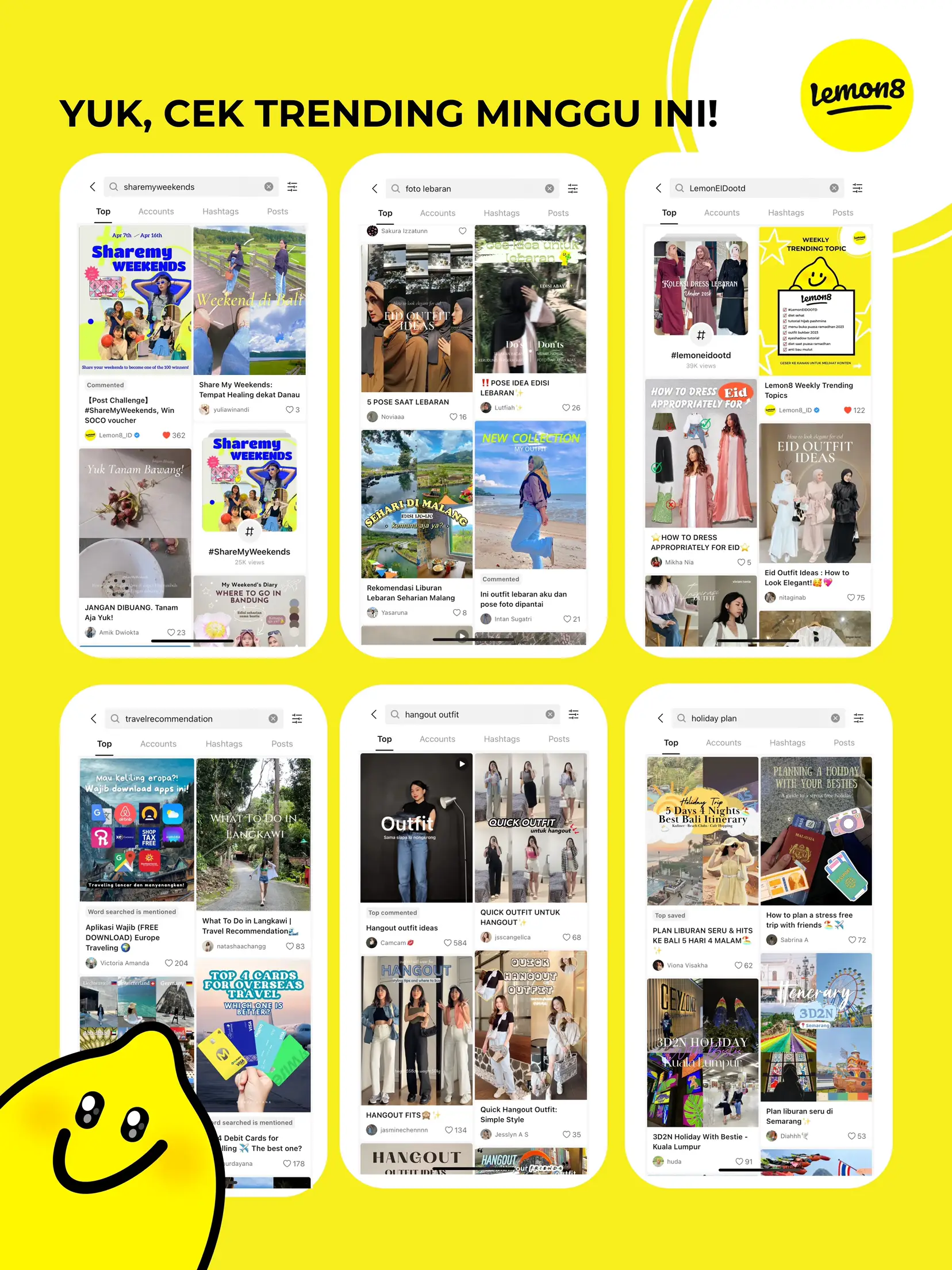 Lemon8 Weekly Trending Topics | Galeri diposting oleh Lemon8_ID | Lemon8