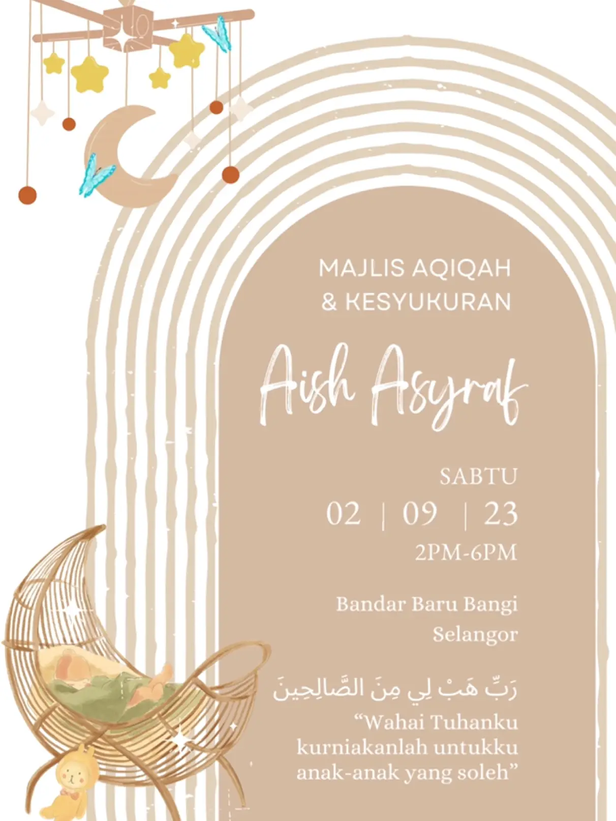 e-Kad Jemputan Aqiqah | Video diterbitkan oleh Kad Digital | Lemon8