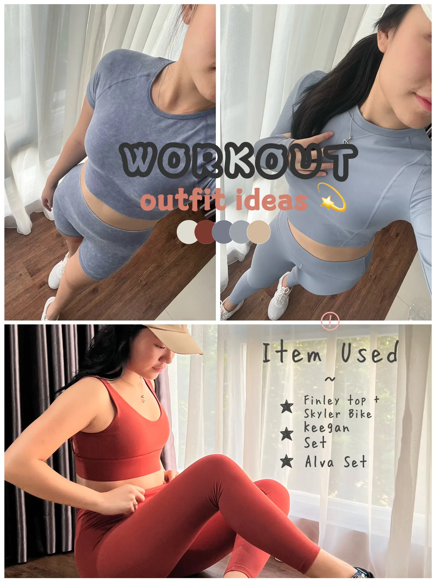 WORKOUT SETS OUTFIT IDEAS 💪💖 | Galeri diposting oleh coaciella 💋 | Lemon8