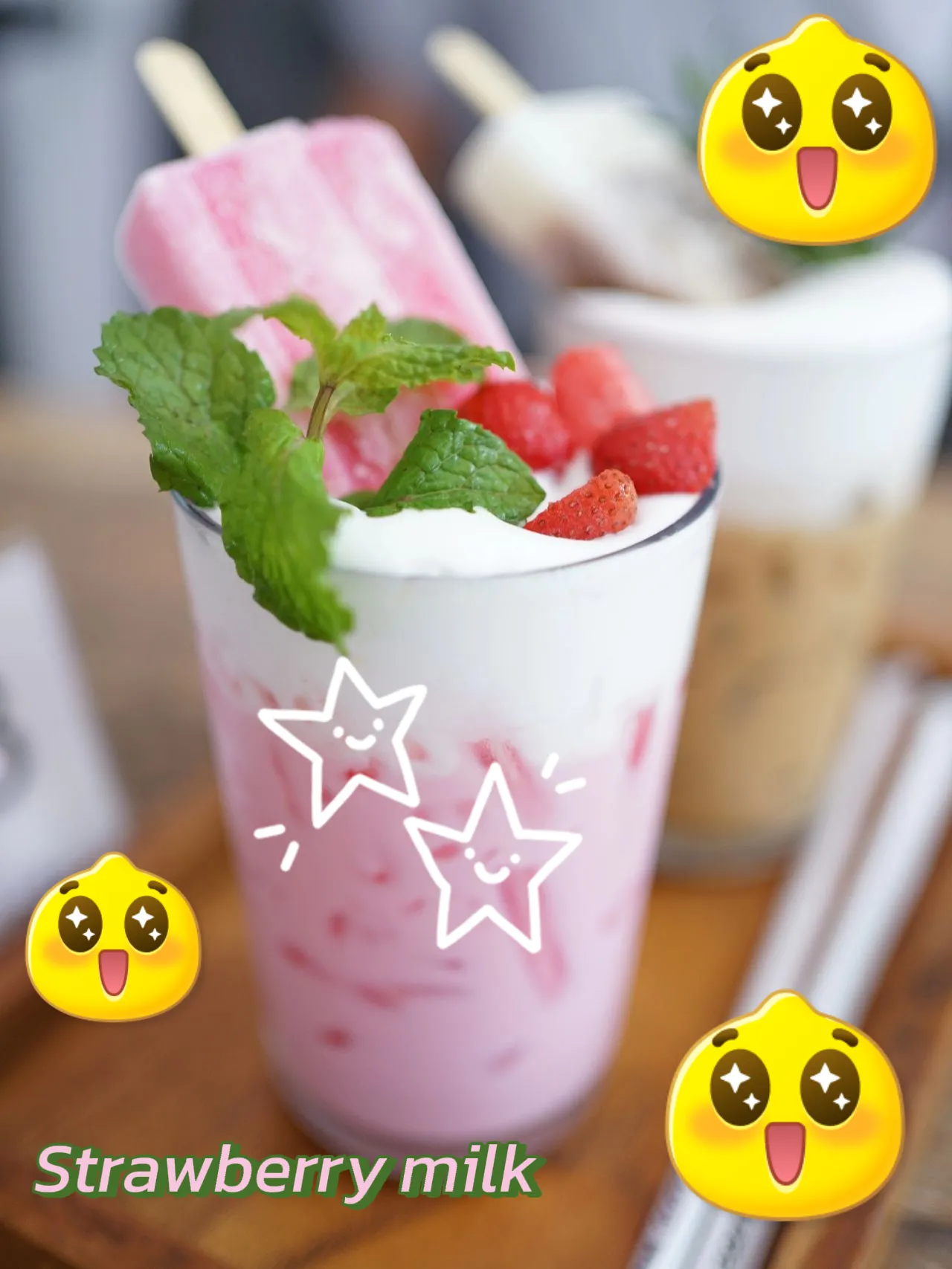 KOREAN STRAWBERRY MILK | Video dipublikasikan oleh Resep Dapur | Lemon8