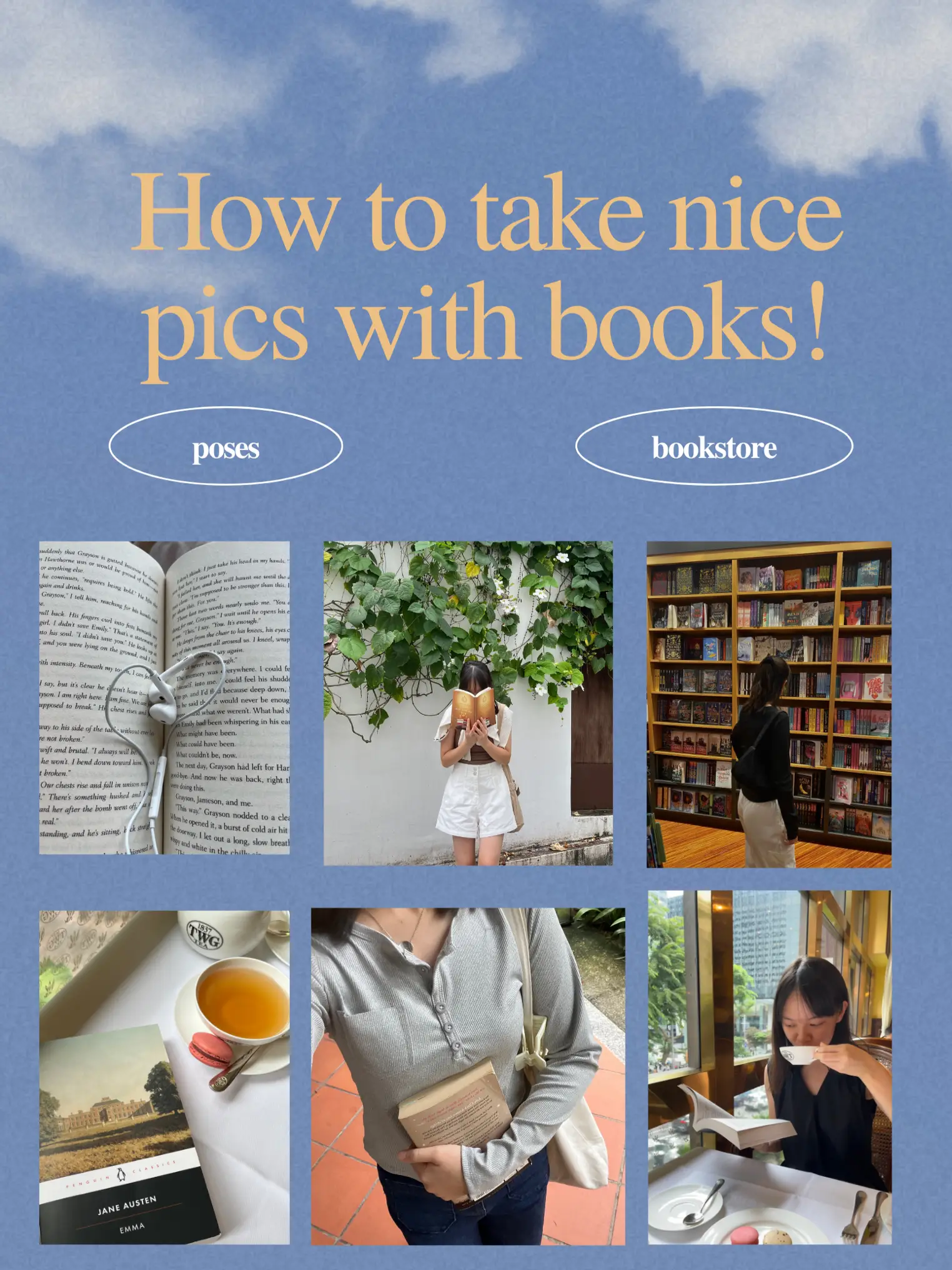 how to incorporate books into ur pics!! 📖📷 | Gallery posted by scarlett ...