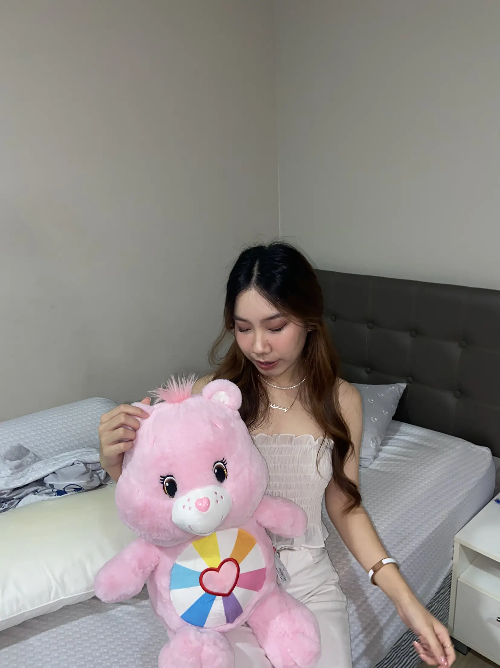 🐻🎀REVIEW ตุ๊กตาหมีแคร์แบร์ Hopeful Heart Bear นิ่ม! คิ้วท์ 💌 | แกลเลอรีที่โพสต์โดย Khimmmm | Lemon8