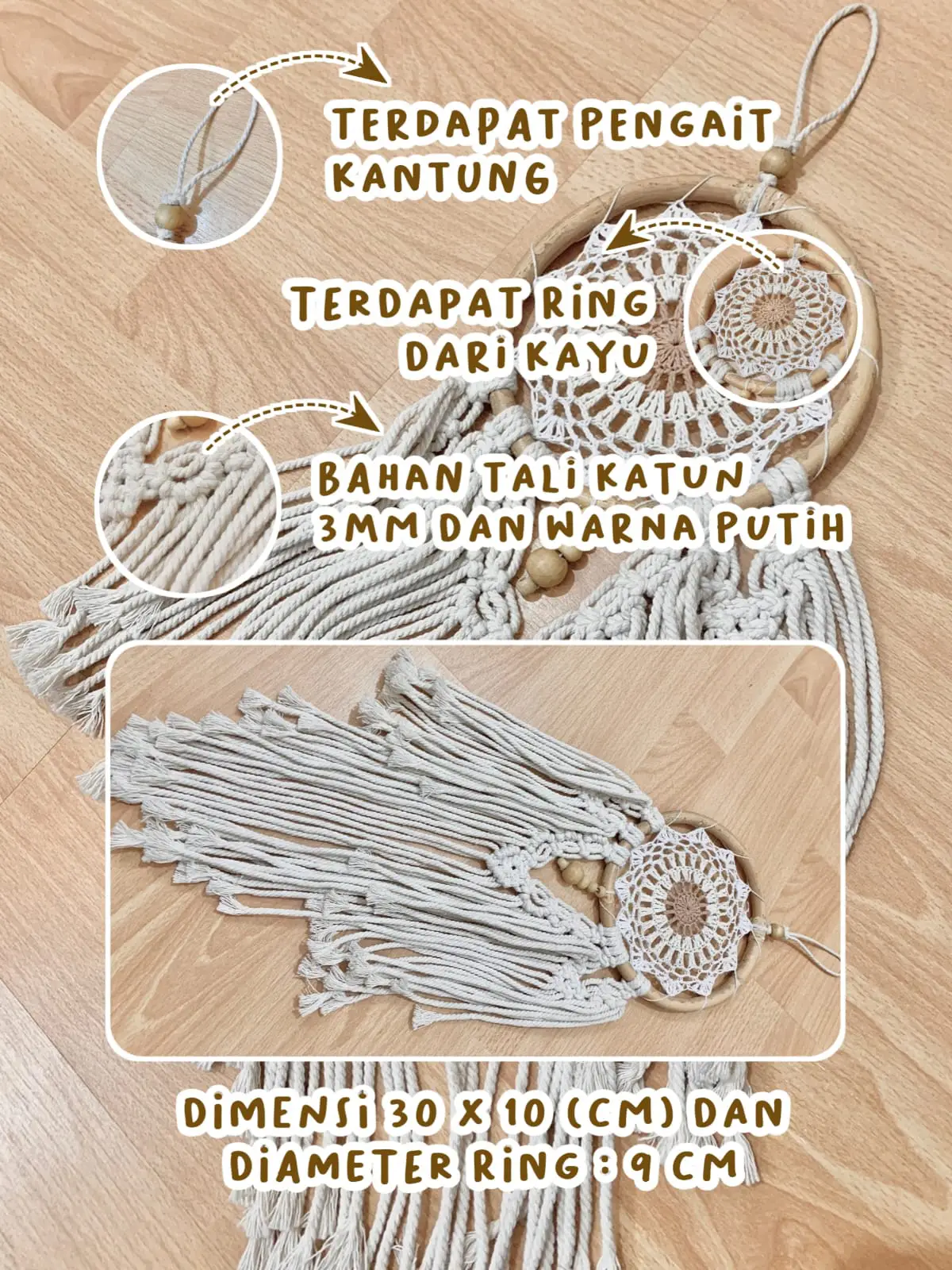 Style Your Room with Aesthetic Mini Macrame | แกลเลอรีที่โพสต์โดย Kiptia House | Lemon8