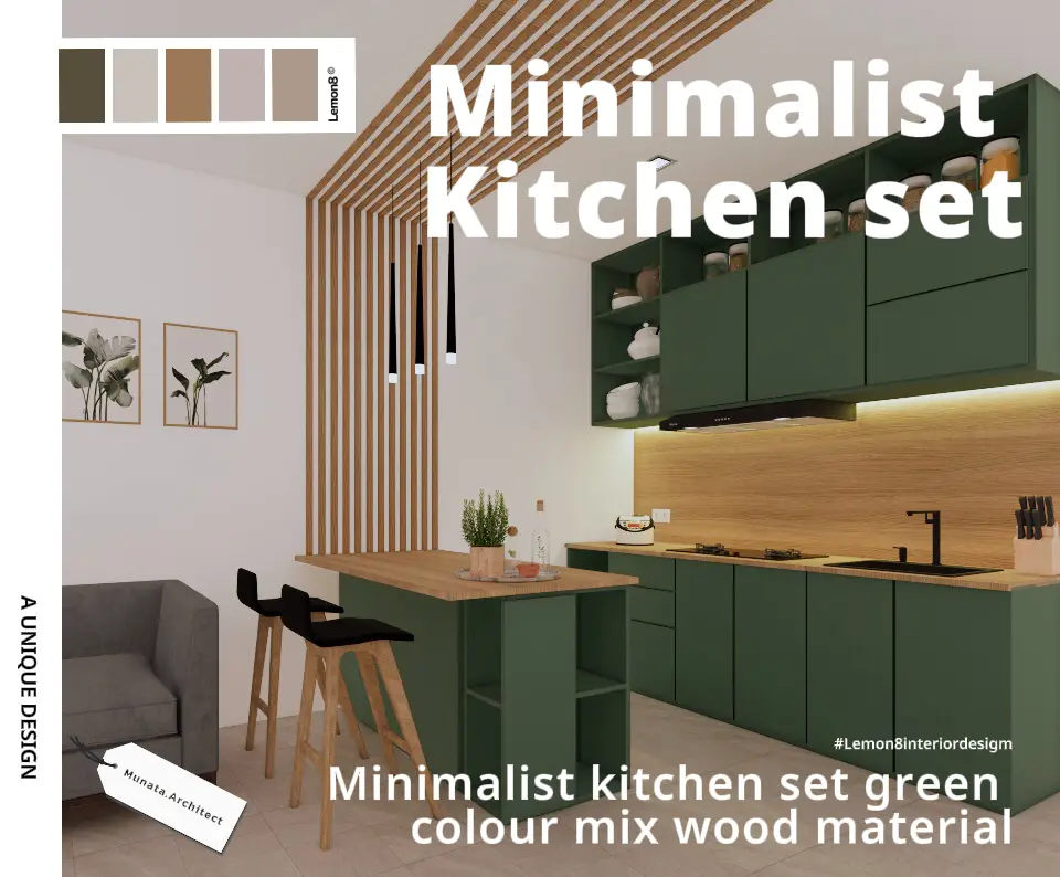 Kitchen set interior | แกลเลอรีที่โพสต์โดย Munata.arch | Lemon8