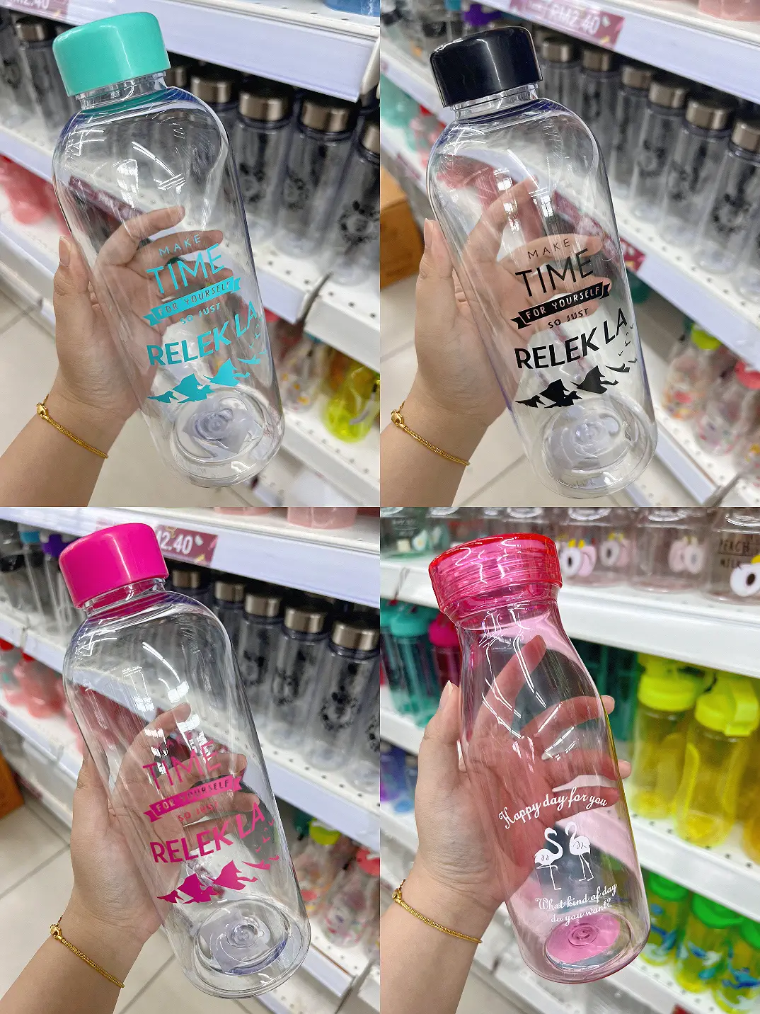 All These Cute Minimalist Bottles Only At Rm2.40😱 | Galeri disiarkan ...