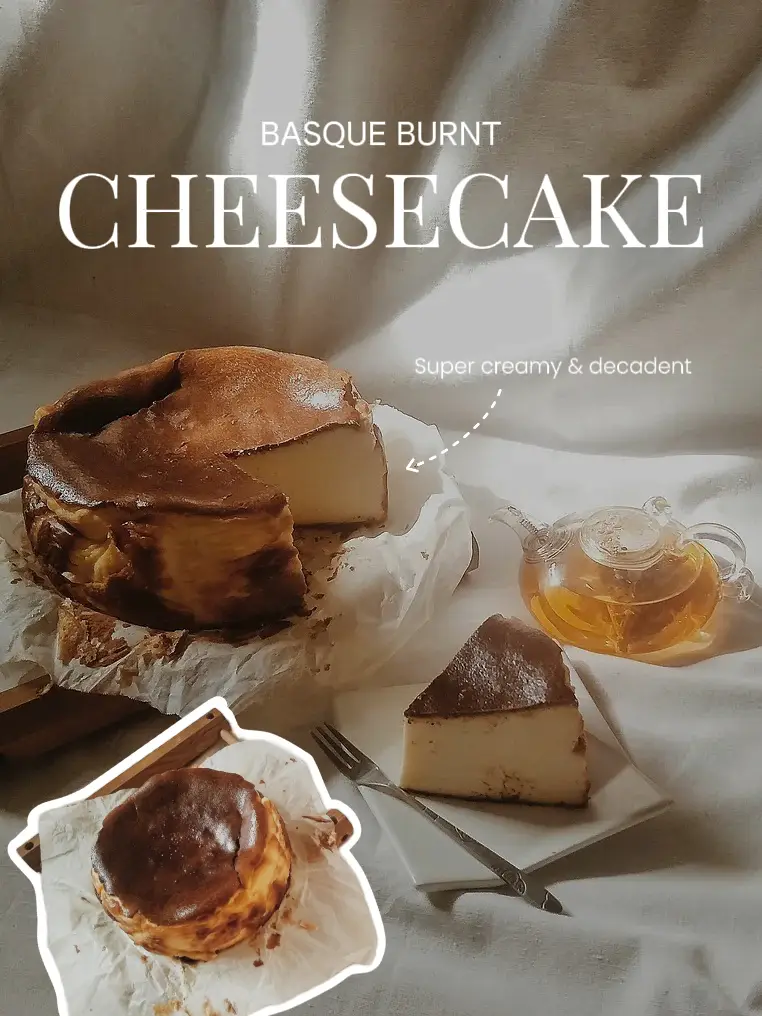 🧀 MUST TRY Basque Burnt Cheesecake Recipe | แกลเลอรีที่โพสต์โดย ...
