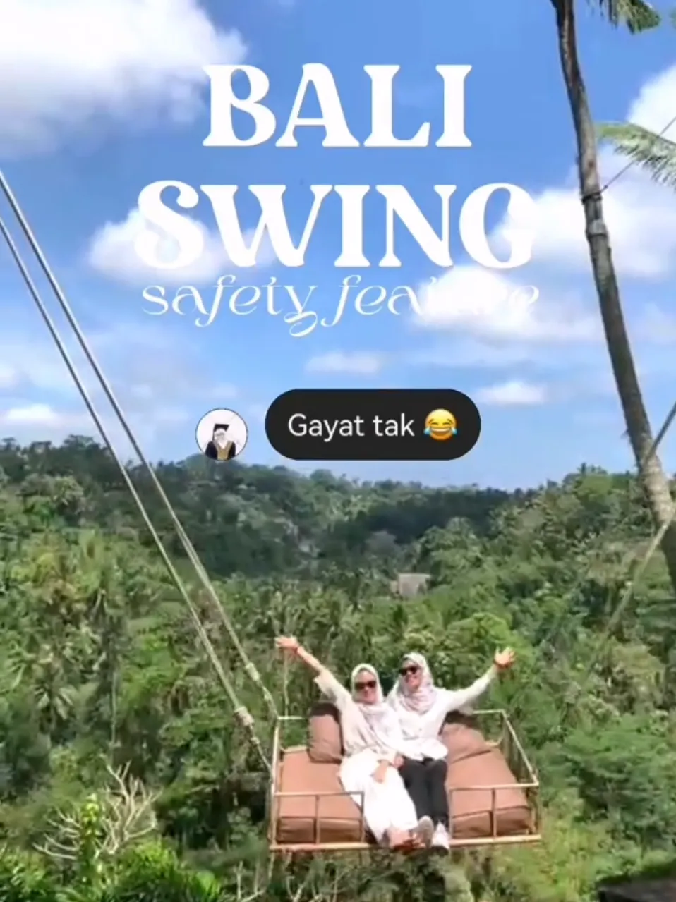 Naik buai di Bali tak Bahaya ke? 🌴🍃 | Video published by wnurdayana ...