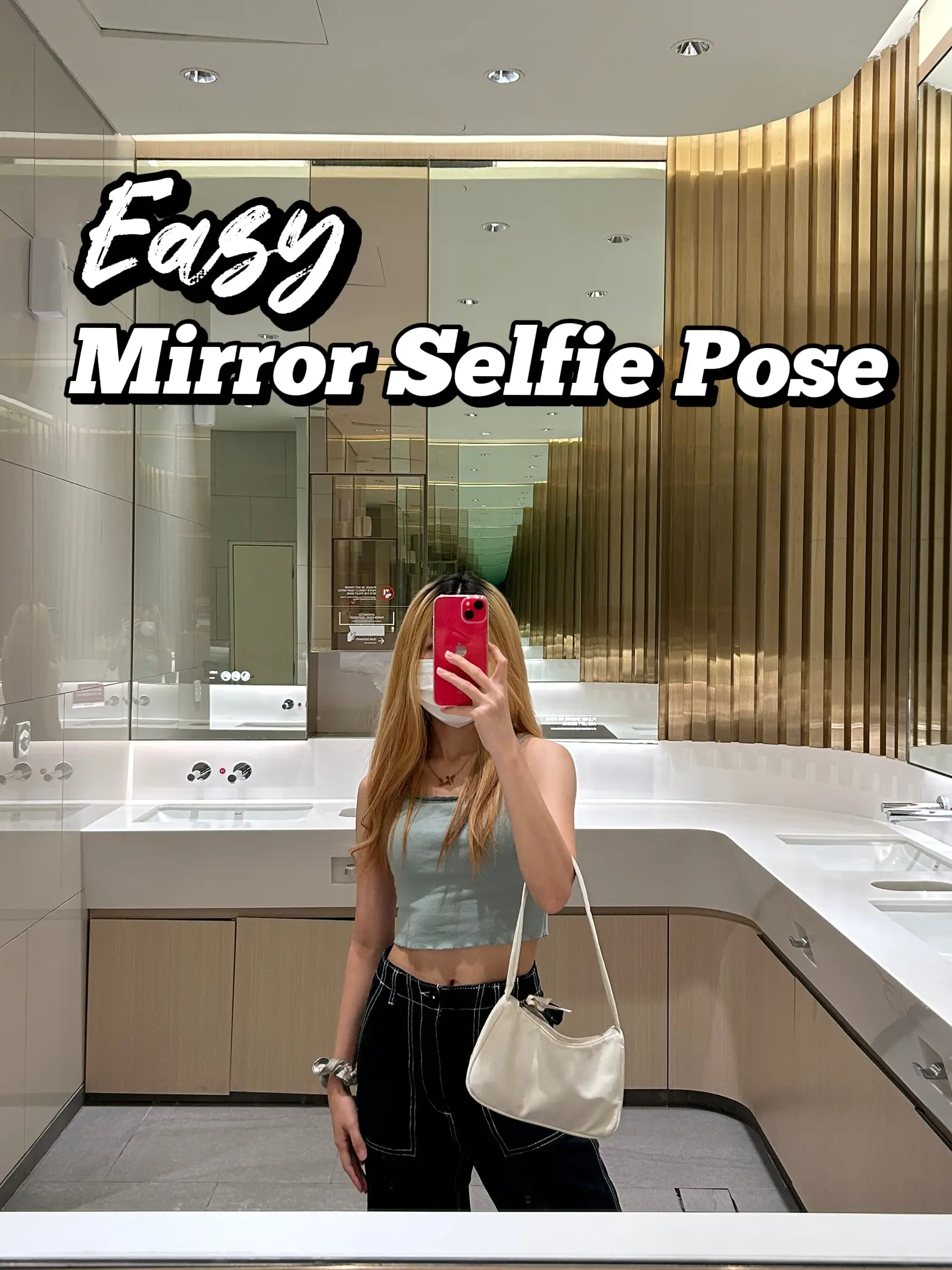 Easy Mirror Selfie Pose Idea - photo tips | แกลเลอรีที่โพสต์โดย Sleepybear | Lemon8