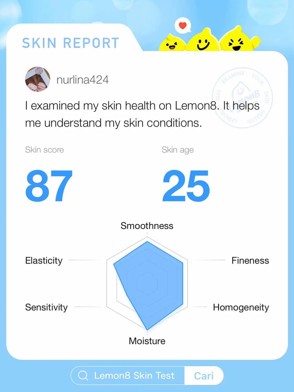 My Skin Report | แกลเลอรีที่โพสต์โดย Nur Lina | Lemon8