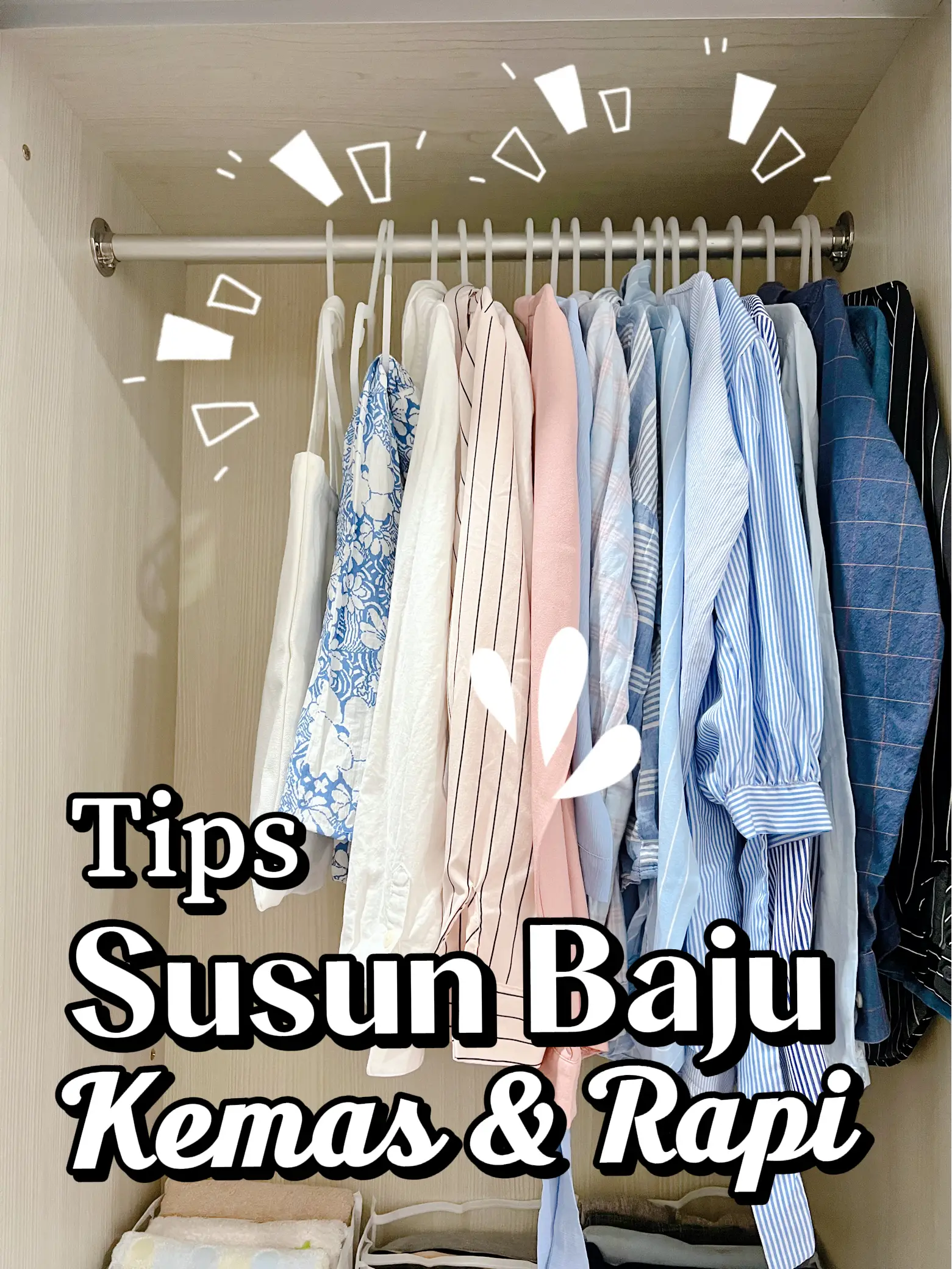Tips susun baju kemas & mudah ambil 💡 | แกลเลอรีที่โพสต์โดย Thiihomes ...