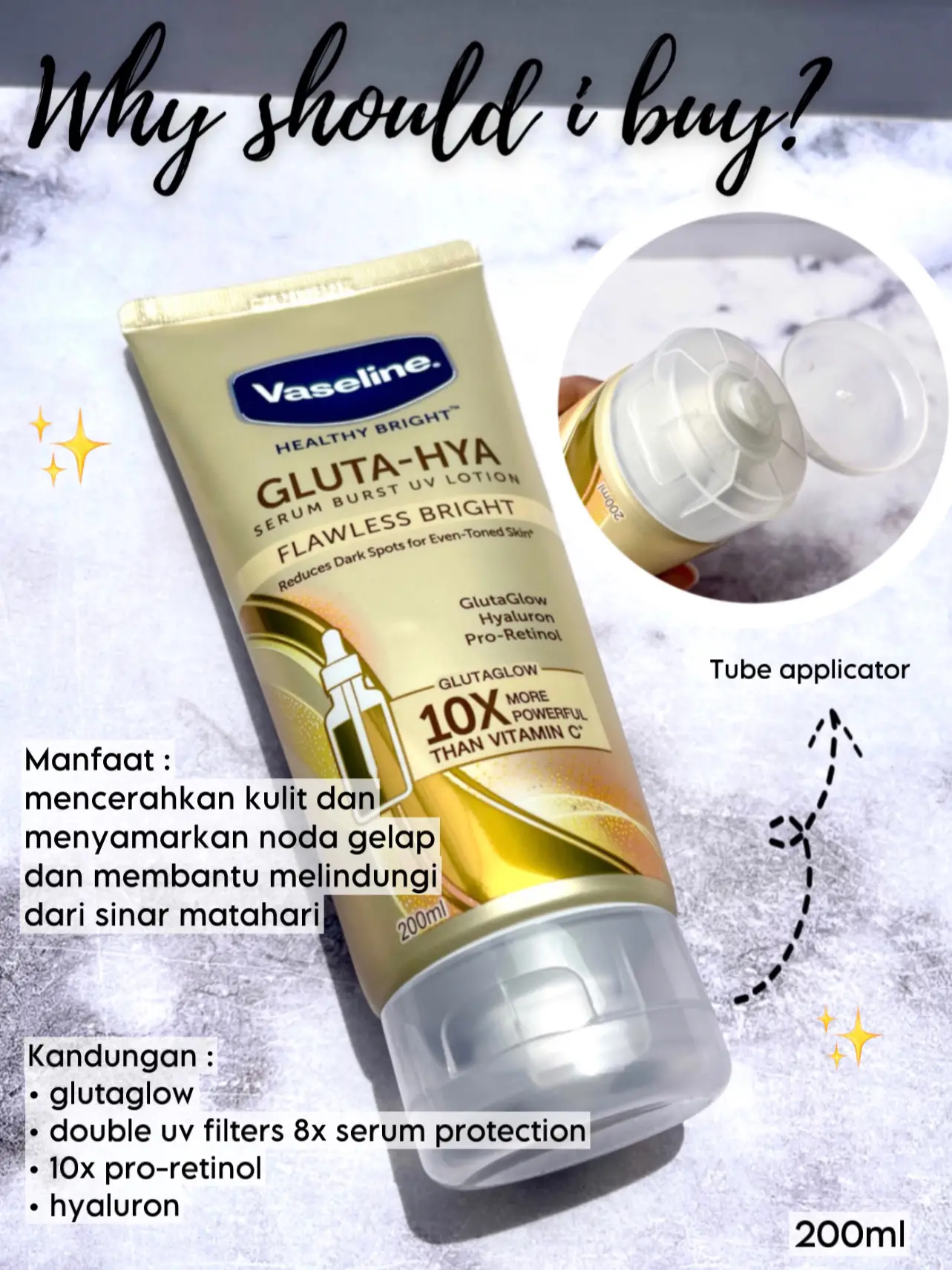 Cerah dalam seminggu dengan Vaseline Gluta-hya | Galeri diposting oleh Devi.R | Lemon8