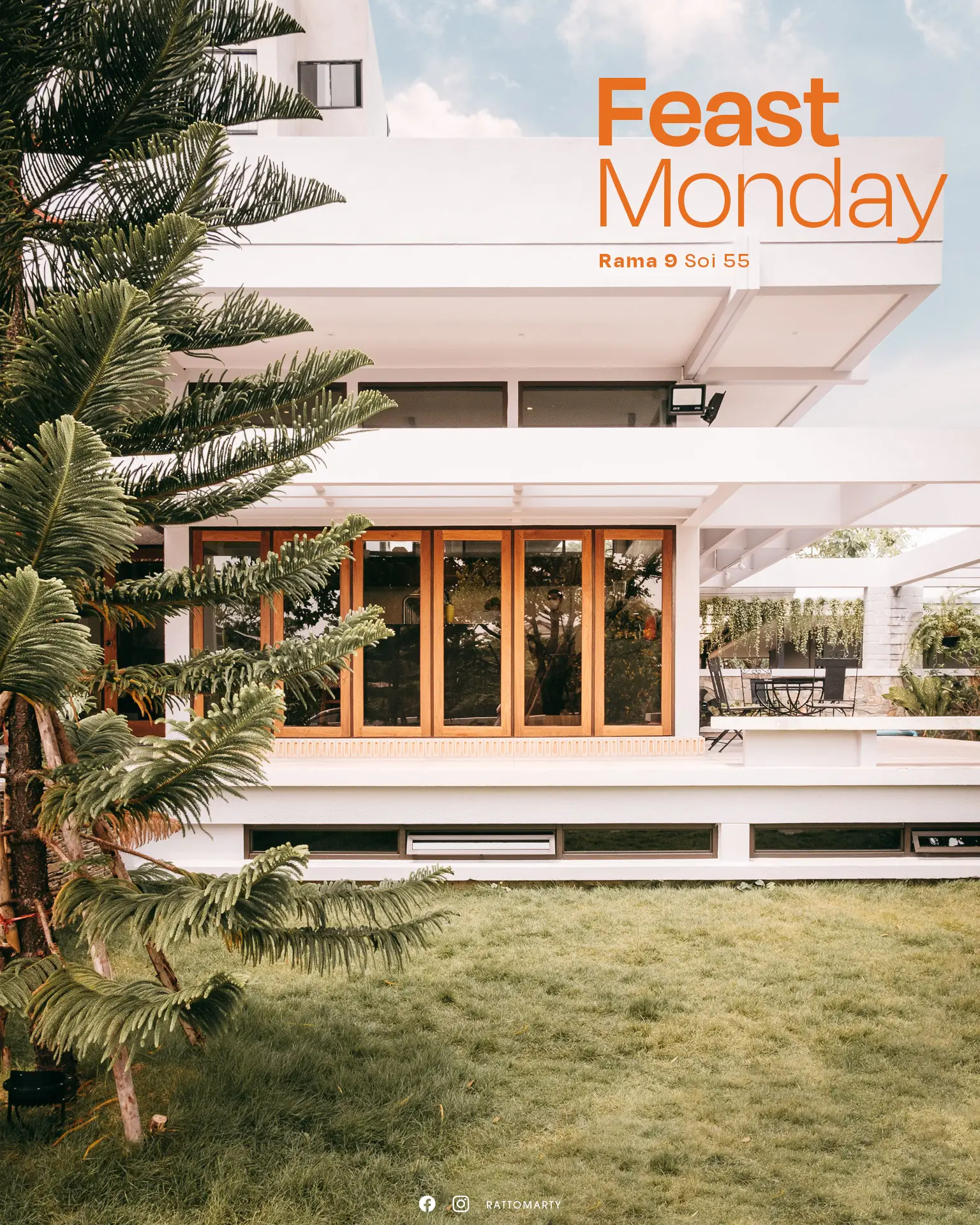Feast Monday คาเฟ่เปิดใหม่พระราม 9 รีโนเวทบ้านเก่ายุค 70 | แกลเลอรีที่ ...