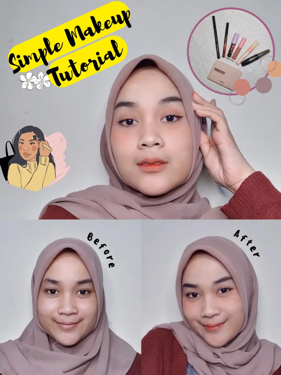 Gambar Cara Makeup Simple | Saubhaya Makeup