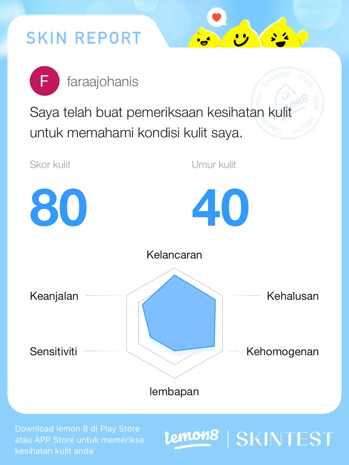 My skin test results | Galeri disiarkan oleh Silver Hearts | Lemon8