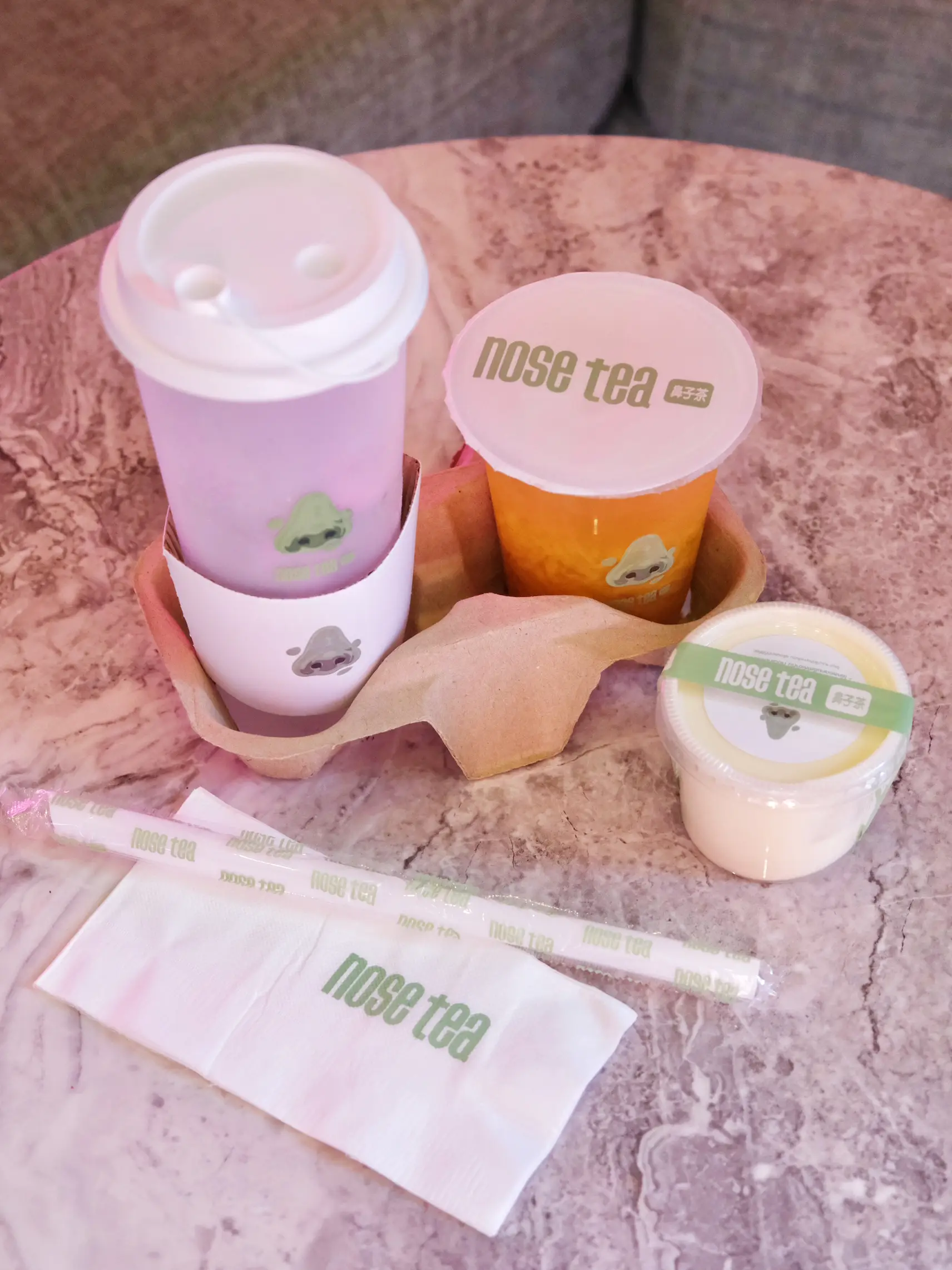 Nose Tea ชาพีช กับ ครีมชีสละมุนลิ้น การผสมผสานที่อร่อยลงตัว 💖 | แกลเลอ ...