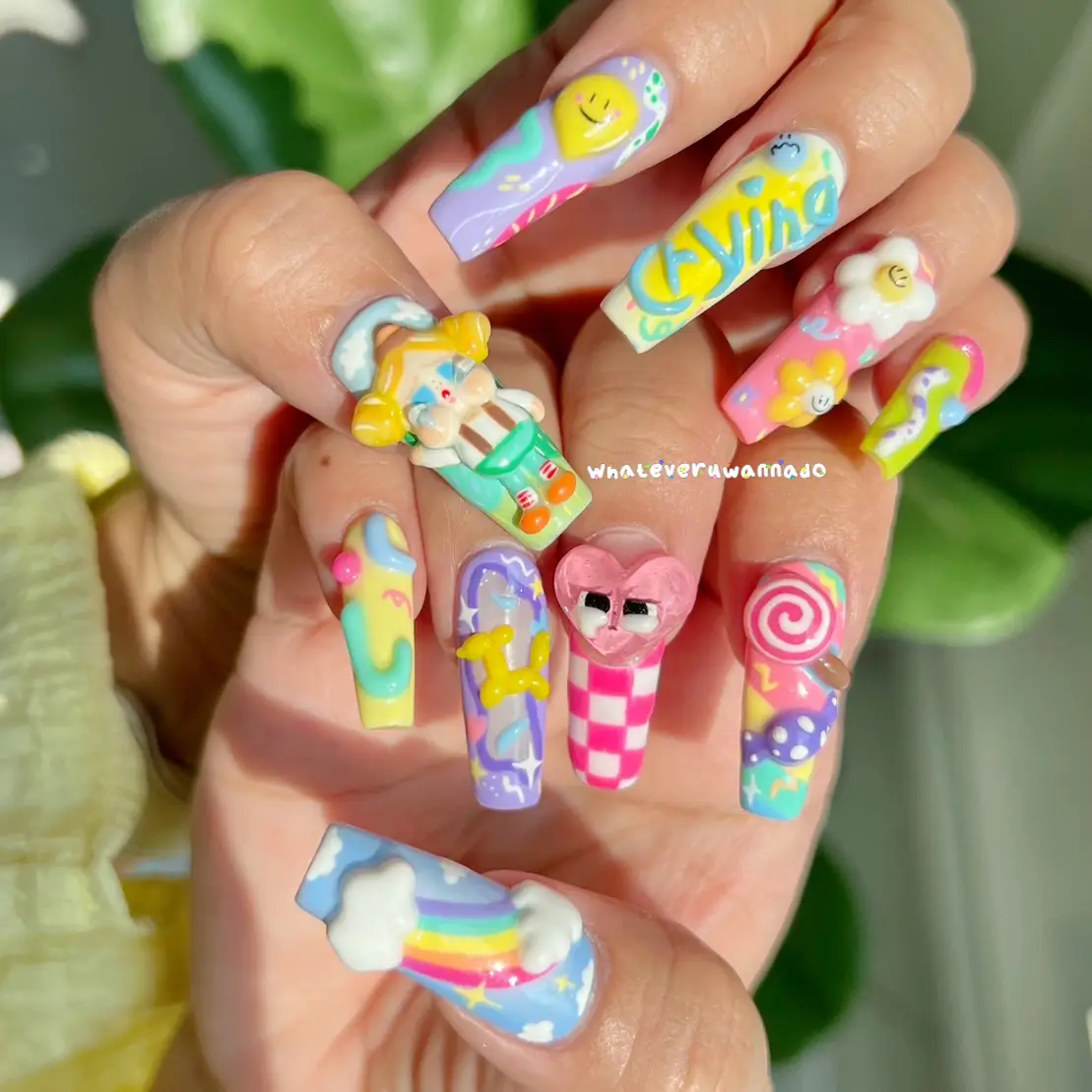 Crybaby nails👼 | แกลเลอรีที่โพสต์โดย Whatever_u | Lemon8