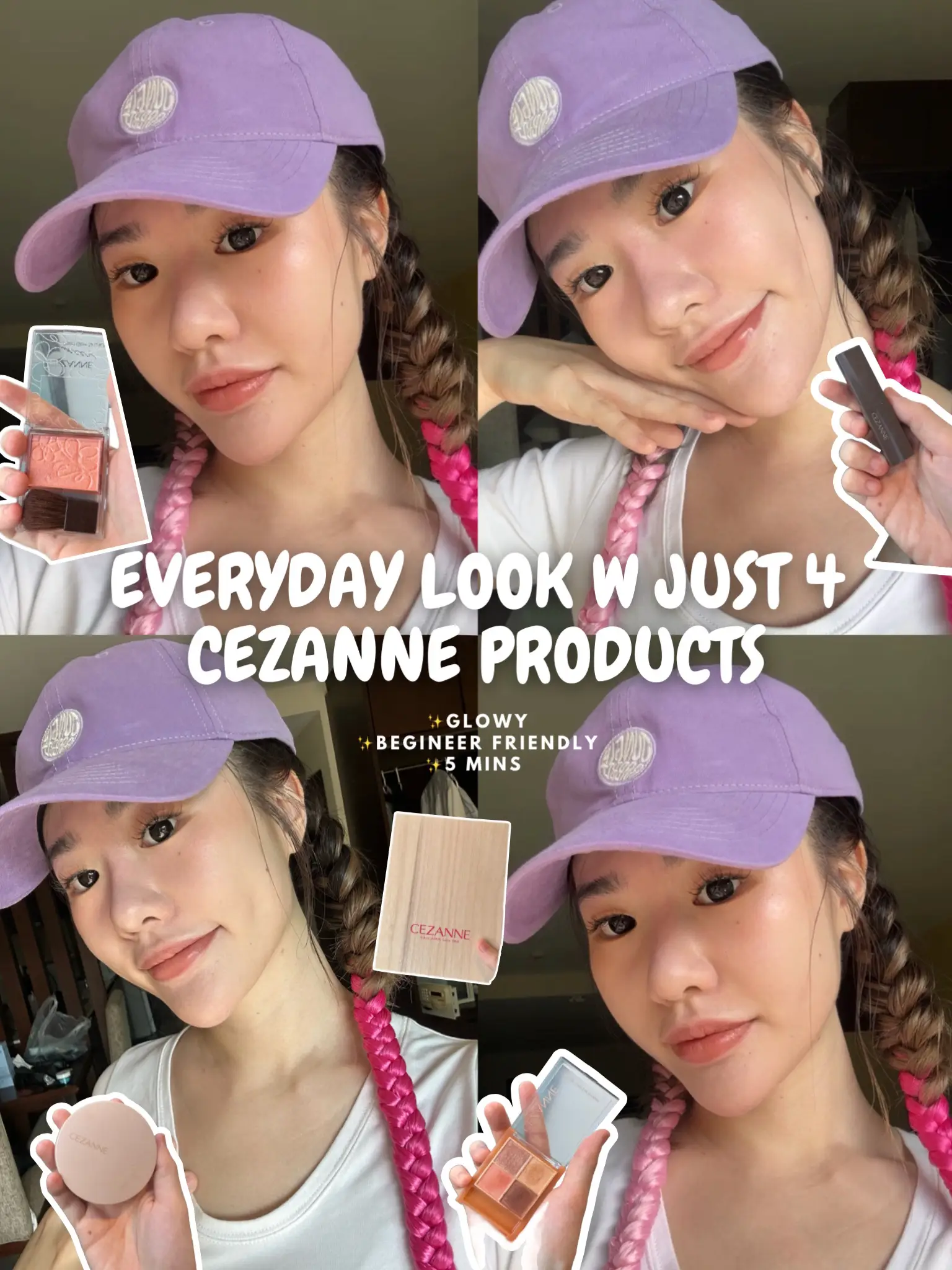 5 MINS GLOWY DAY LOOK W 4 CEZANNE PRODUCTS 🥰☀️ | Video published by \^___^/ | Lemon8