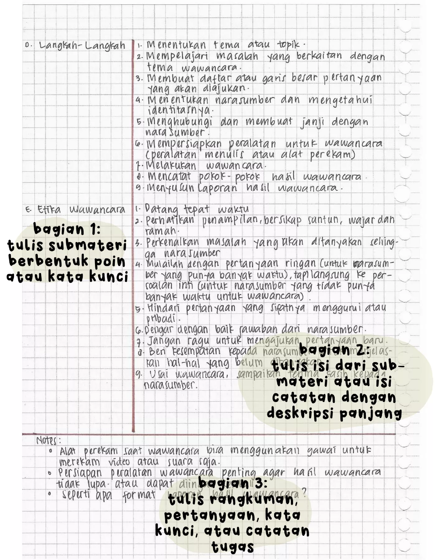 📝teknik mencatat - cornell method🌼 | Galeri diposting oleh Kiki Alifah ...