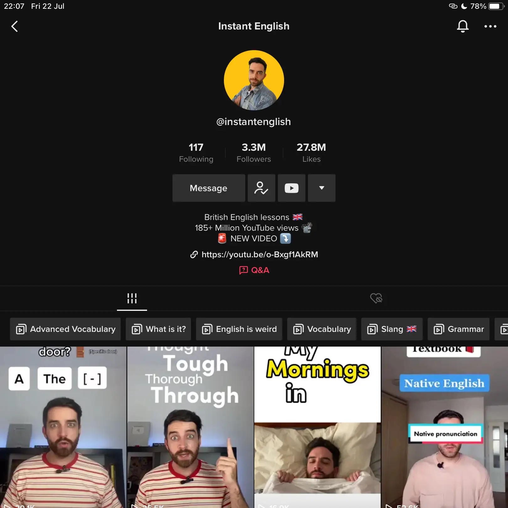 ไถ TikTok ยังไงให้เก่งภาษาอังกฤษ 👀 | แกลเลอรีที่โพสต์โดย Kaowpun 🍙 | Lemon8