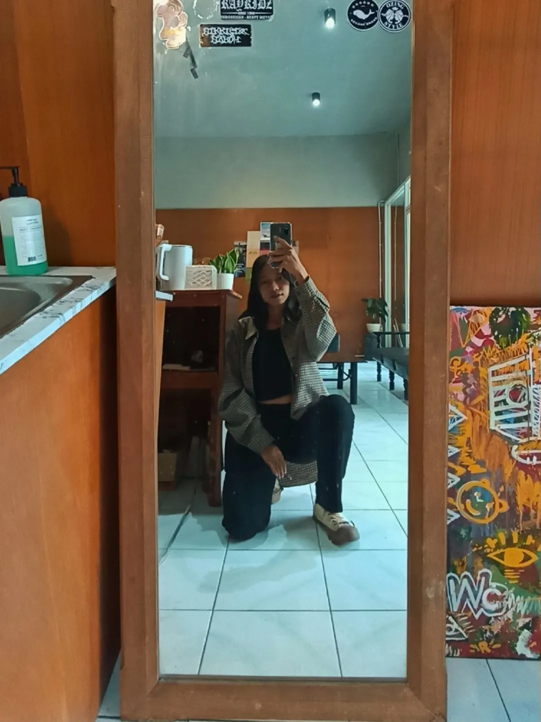 Simple Poses for Mirror Selfie | Galeri diposting oleh La_Vanya | Lemon8