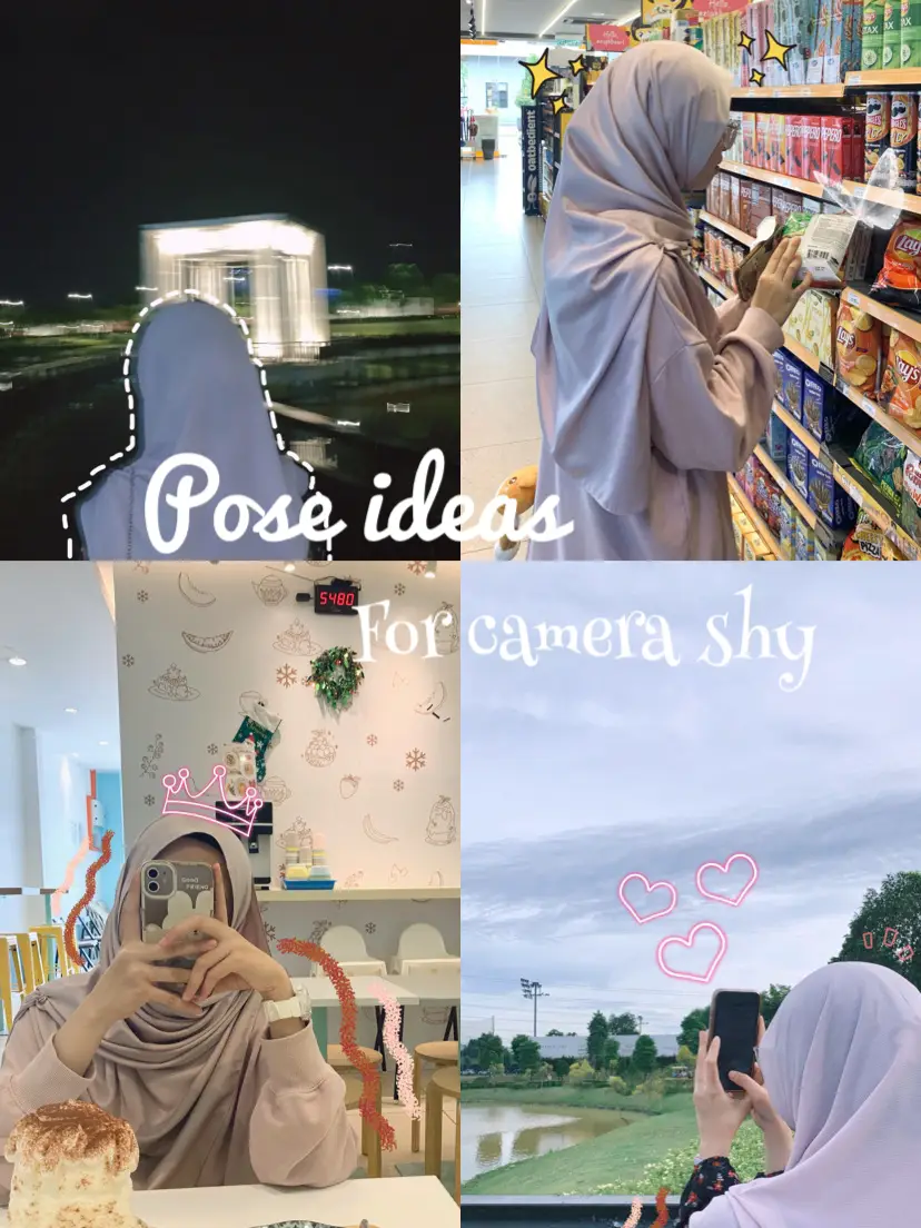 Pose ideas for camera shy 🫣 | Galeri disiarkan oleh Adilah Nabihah | Lemon8