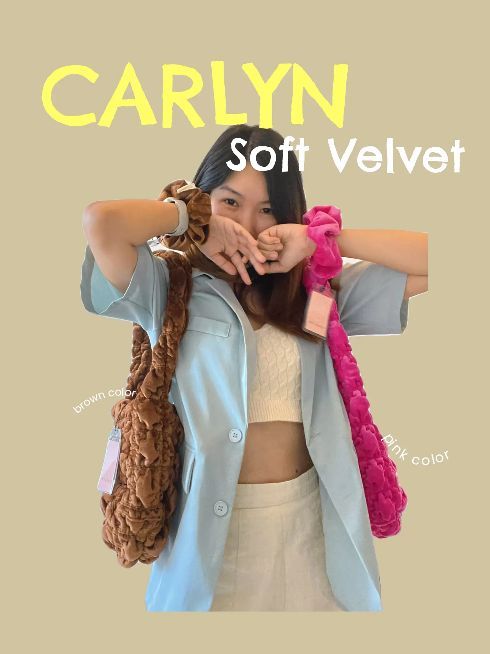 รีวิว Carlyn Soft velvet 💗🤎 | แกลเลอรีที่โพสต์โดย PhorPhueng x | Lemon8
