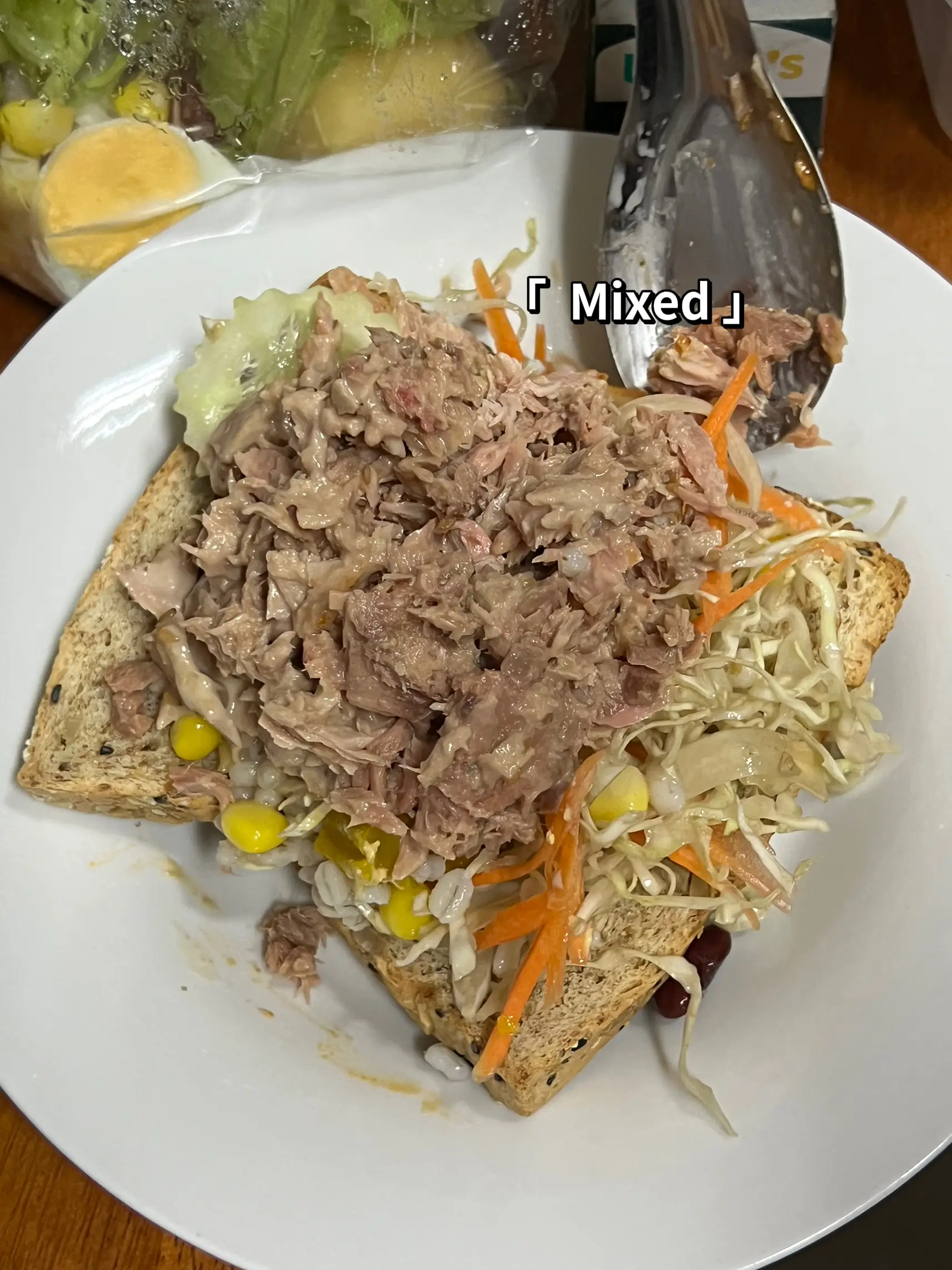 แซนวิชโปรตีนสูง 5 นาทีง่ายมาก | แกลเลอรีที่โพสต์โดย HDWM | Lemon8