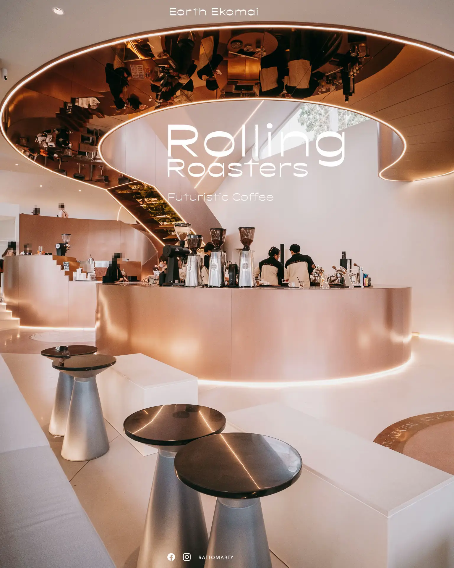 Rolling Roasters เปิดสาขาใหม่ในโครงการ Earth Ekamai | Gallery posted by Rattomarty | Lemon8