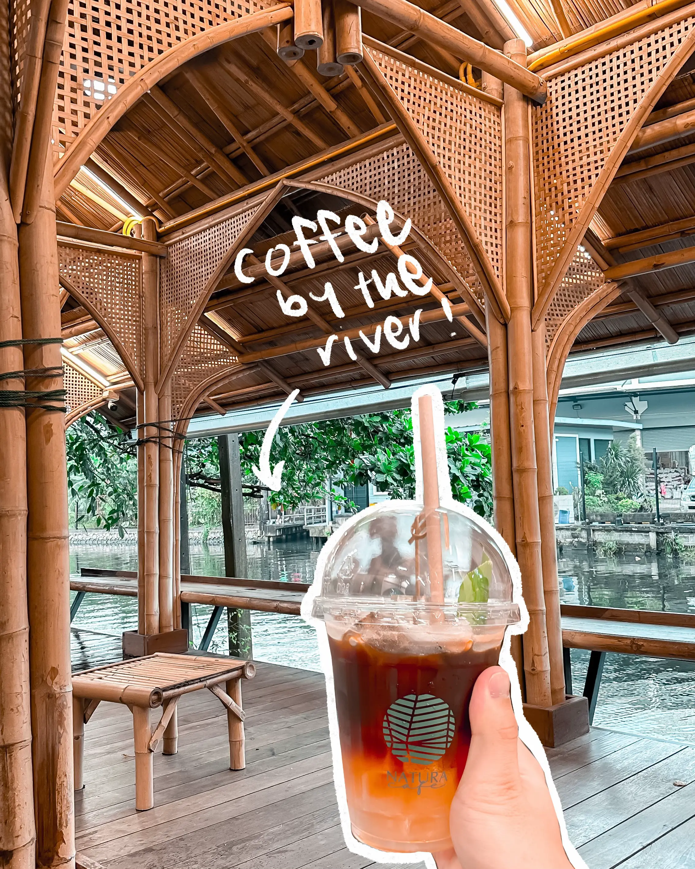 Cafe in the middle of NATURE and beside a river 🌱🌊 | Gallery posted by ...