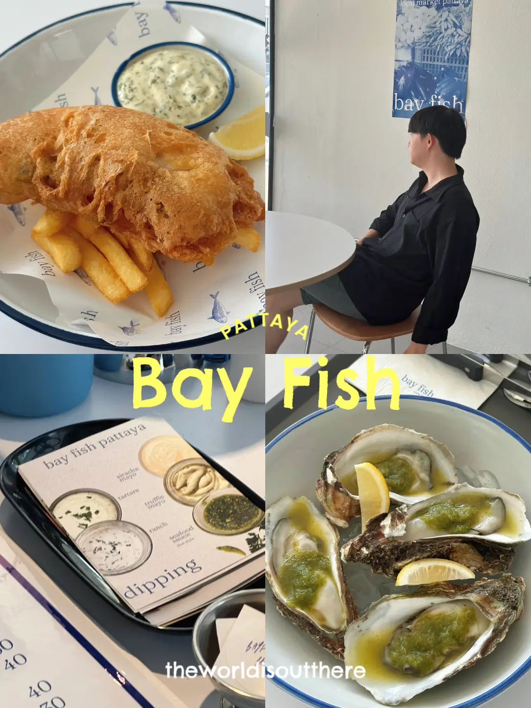 รีวิว #ร้านอาหารพัทยา Fish & Chips ที่อร่อยที่สุด! Bay Fish🩵 | แกลเลอรี ...