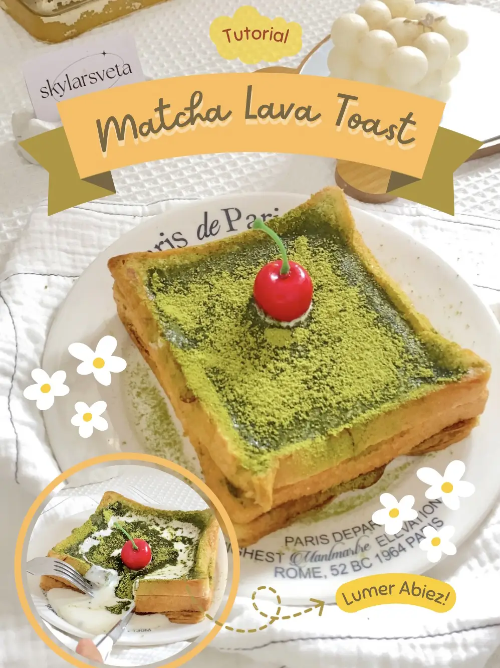 Cara Bikin Matcha Lava Toast Lumerrr 🫠🍵🍞🌋 | Galeri diposting oleh ...