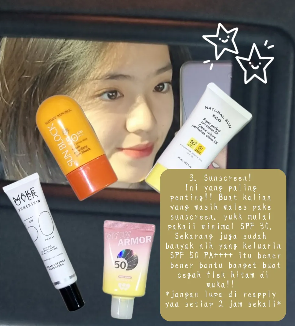 3 Tips Mencegah Flek di muka | Galeri diposting oleh Ellen Flo | Lemon8