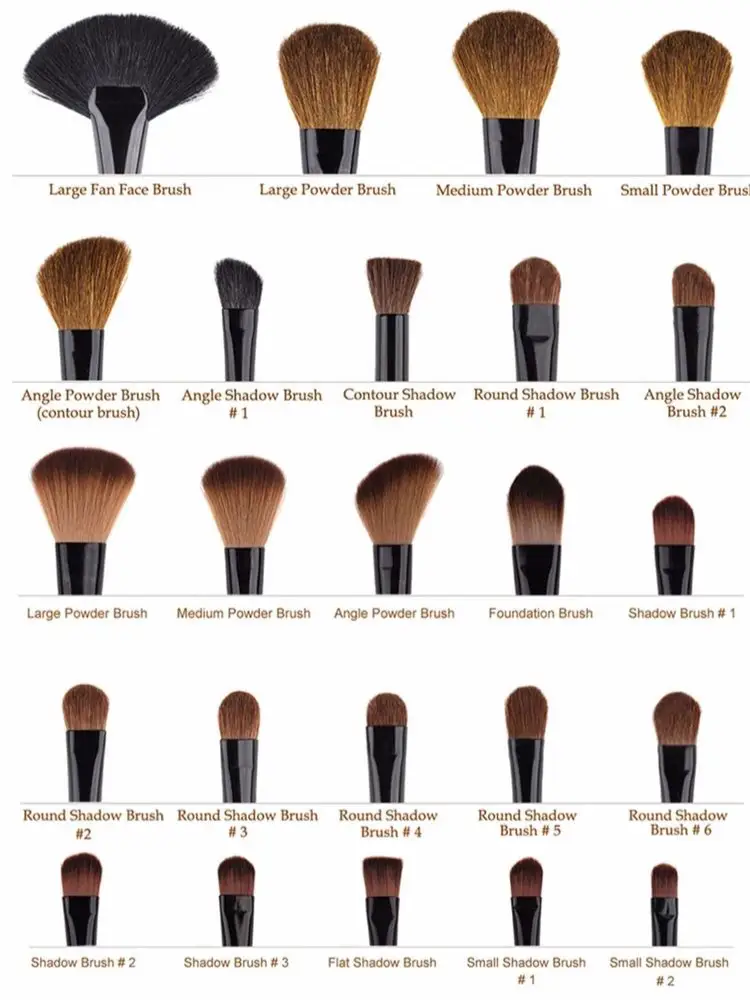 Makeup Brushes And Their Functions With Pictures | Saubhaya Makeup
