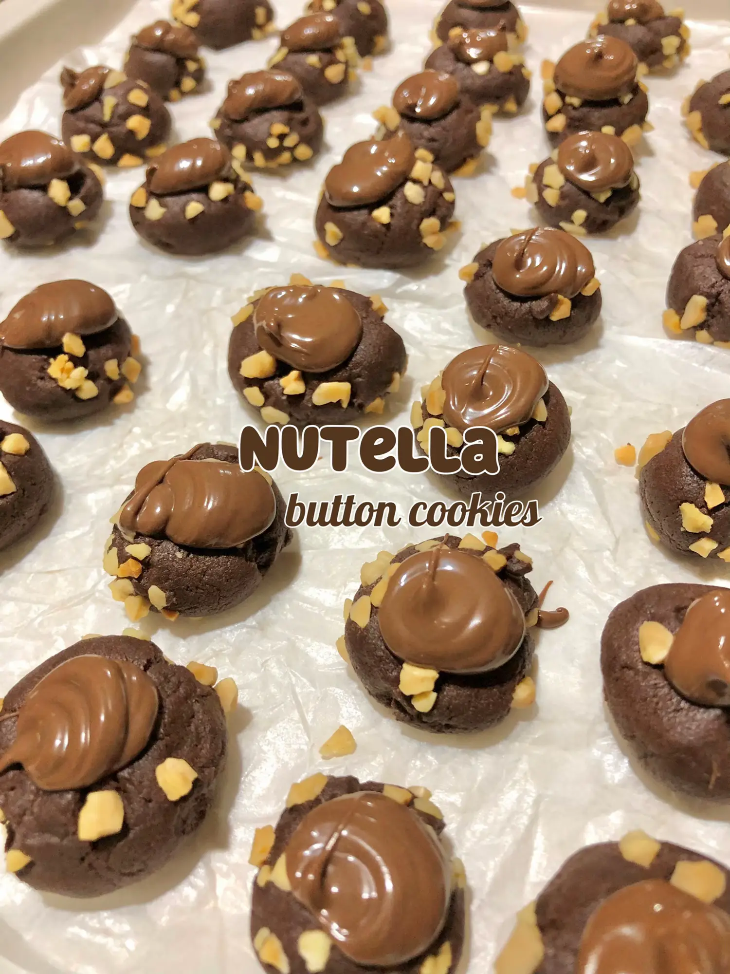 NUTELLA BUTTON COOKIES😋 | Galeri disiarkan oleh Ainaemylia | Lemon8