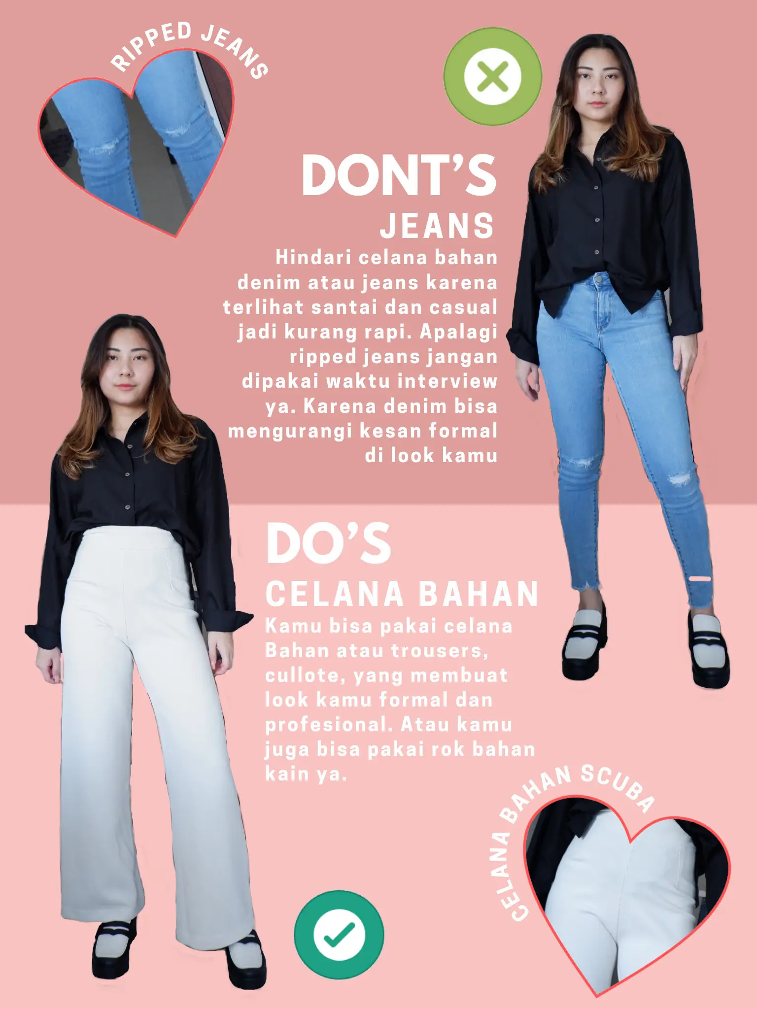 Pakaian yang baik dan disukai HRD saat interview! | Galeri diposting oleh Sheryl louis | Lemon8