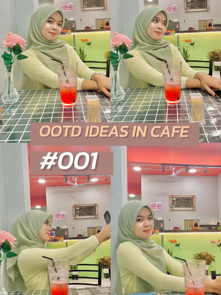 OOTD IDEAS DI CAFE UNTUK PEMALU 💋 | Galeri disiarkan oleh 8ng4 | Lemon8