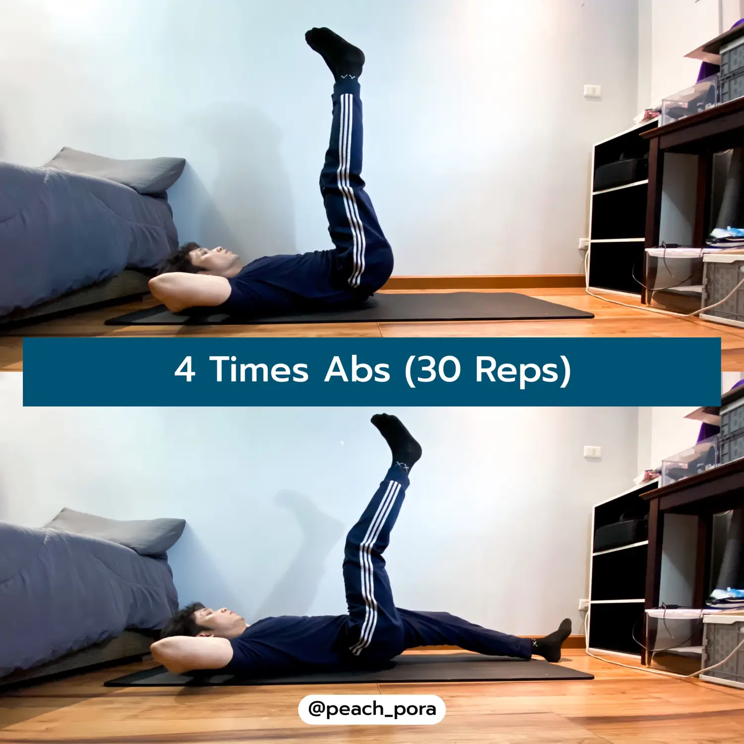 8 ท่า สร้างSIX PACK โคตรโดน 🔥🔥 | แกลเลอรีที่โพสต์โดย Peach_pora | Lemon8