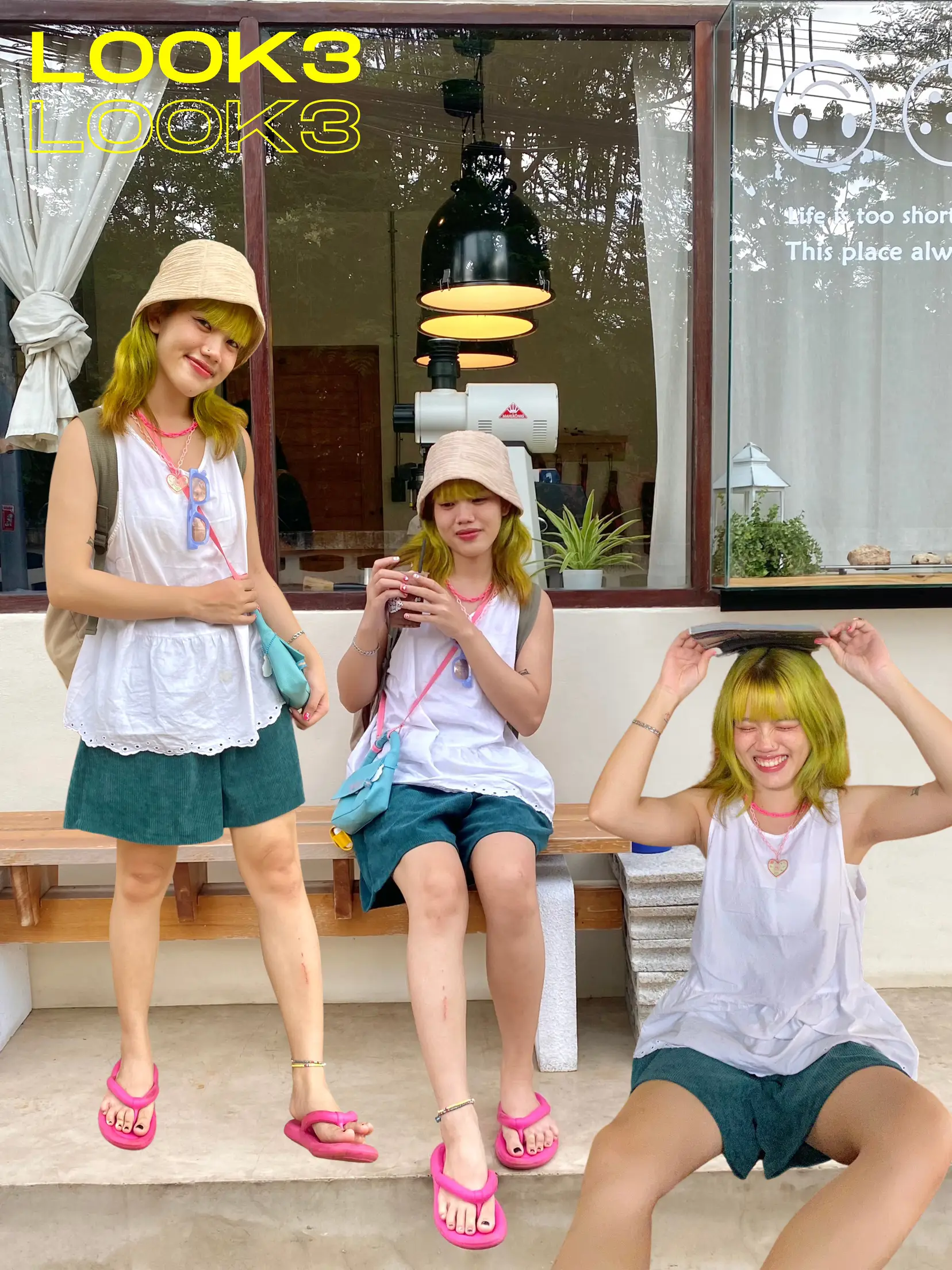 👕 3 ลุคสุดชิล꒰ไปทะเล꒱ในทริปสบายๆ แมตช์กับรองเท้าคู่เดียว!🩴 | แกลเลอรีที่โพสต์โดย PagingKo🦦🫧 | Lemon8